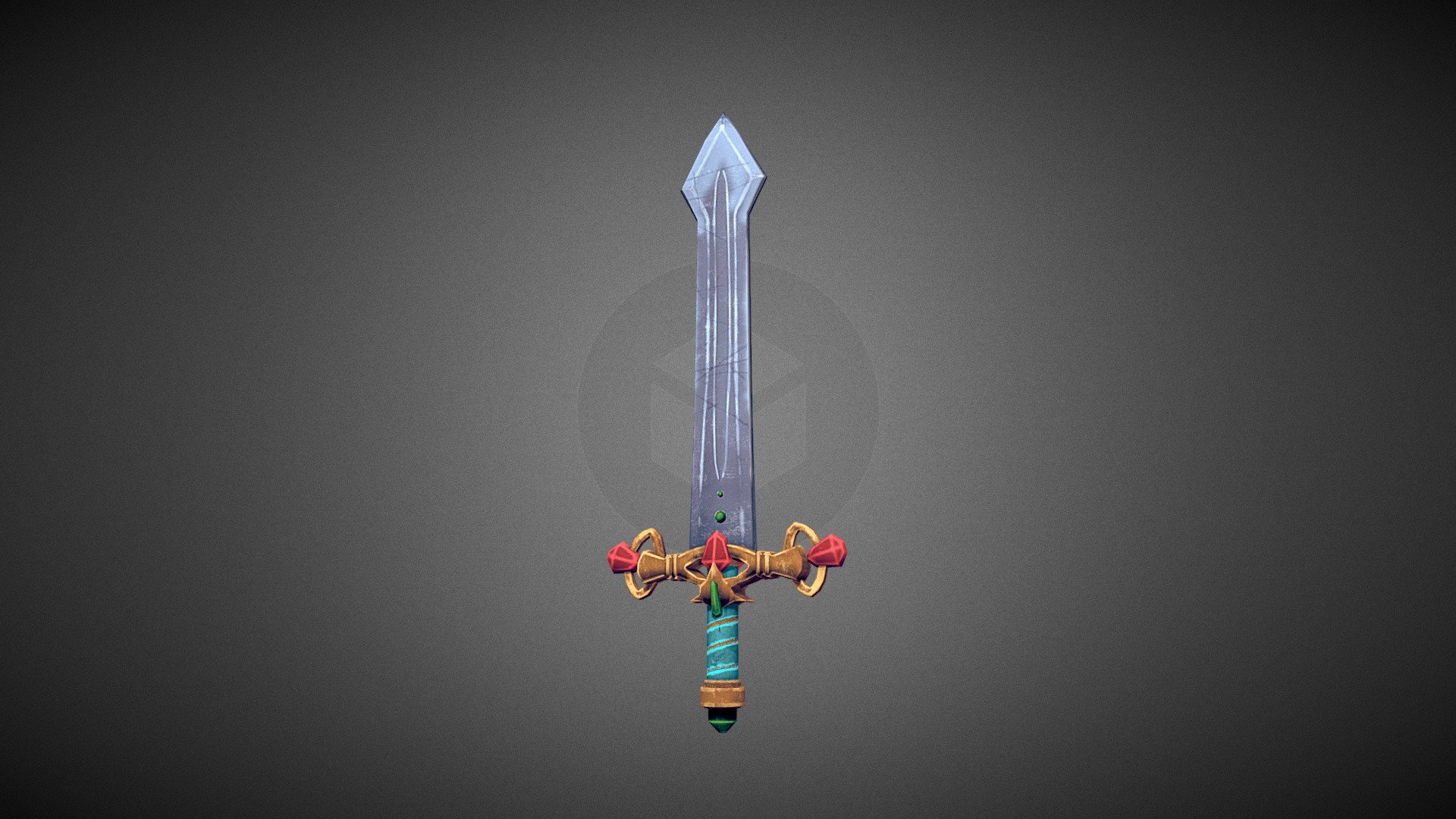 King Sword - stylized - 3D model by 3D Chop Art (@3dchop) [632cd83 ...