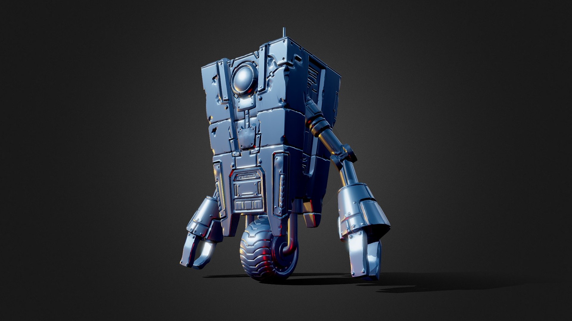 ClapTrap Borderlands - 3D model by Miguel Angel Merino (@Diplokoba ...