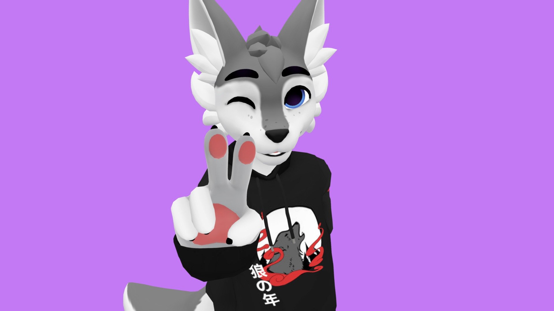 Winterpaw Mini Canine VRChat PC + Quest + VTuber - 3D model by Julia ...