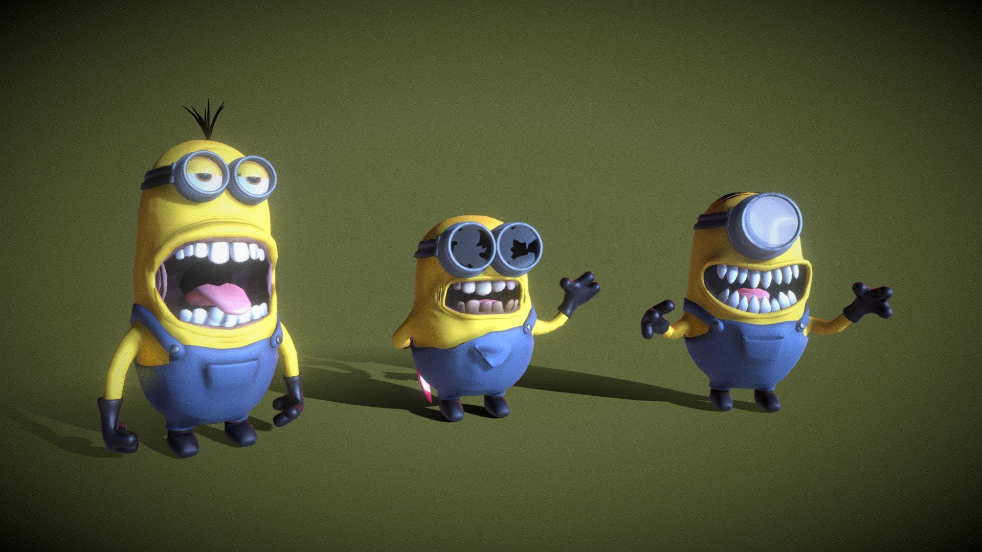 Minion Gang - Download Free 3D model by KillerBear [632d868] - Sketchfab