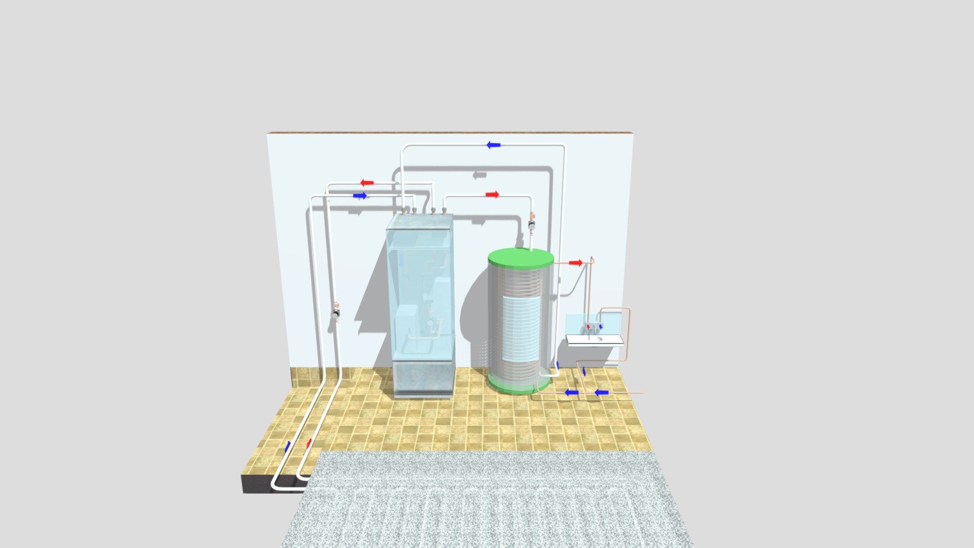 Heat Pump model 3D - 3D model by instytutdoradztwa [632fa9c] - Sketchfab