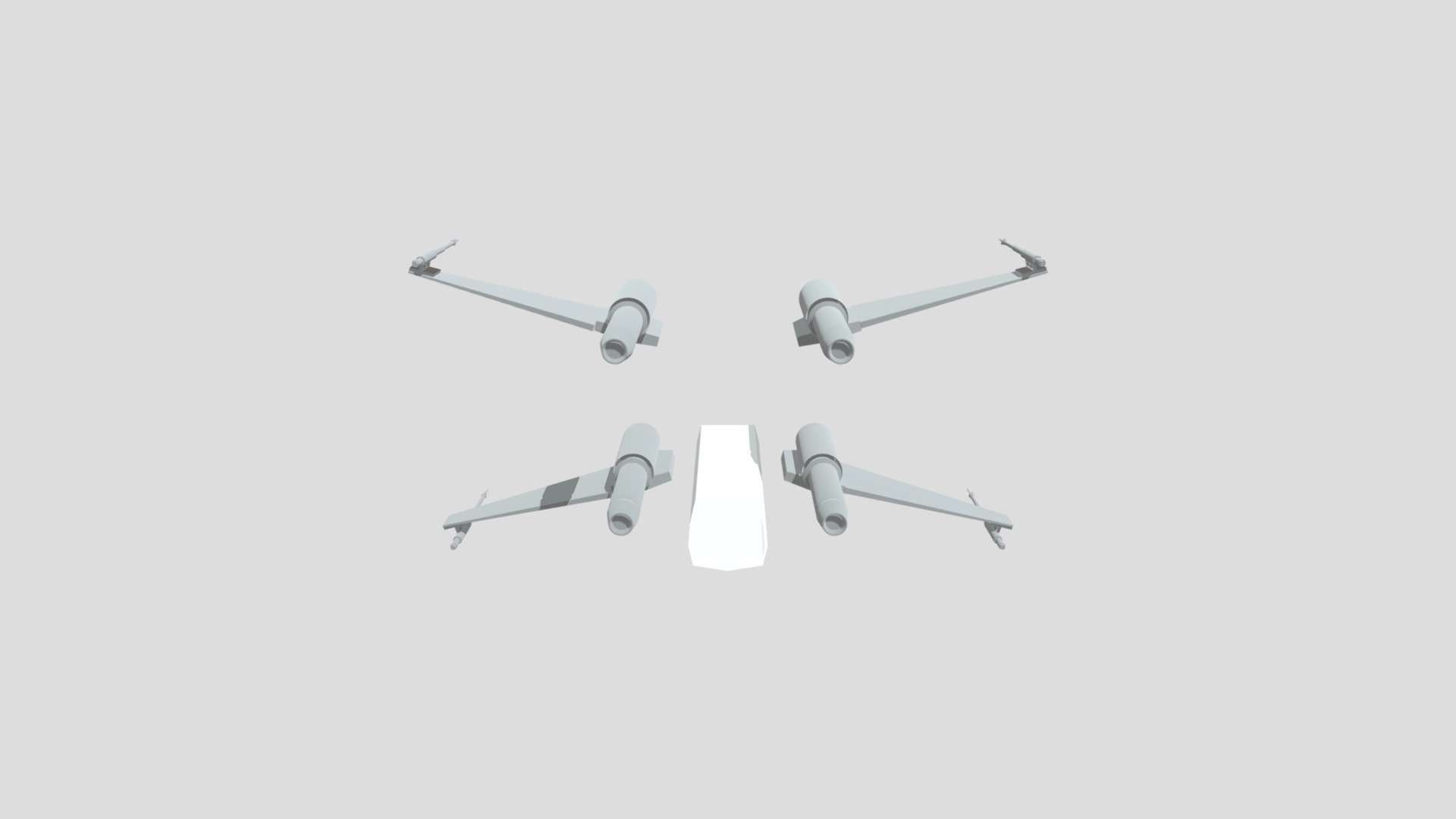 CAD02 - X- Wing - Download Free 3D model by KXVXN [63319db] - Sketchfab