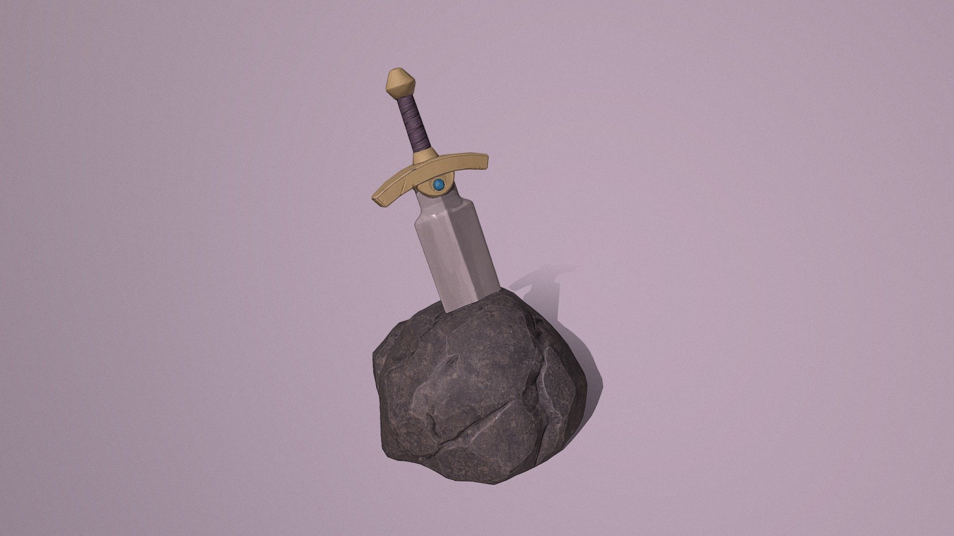 Sword and Stone - 3D model by SeanRogers (@nontoxiclotus) [633260d ...