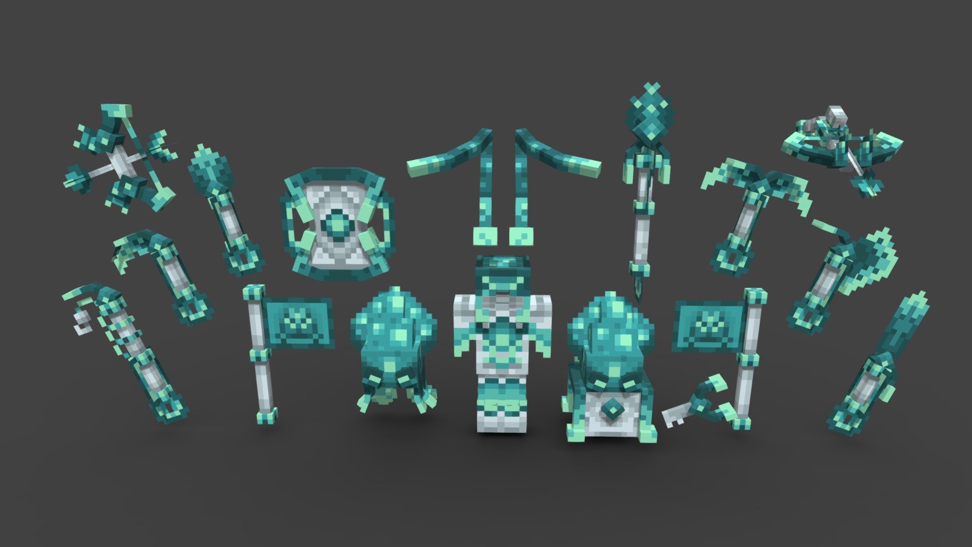 Glow Squid Pack | Made for Minecraft - 3D model by iPlexity [633367d ...