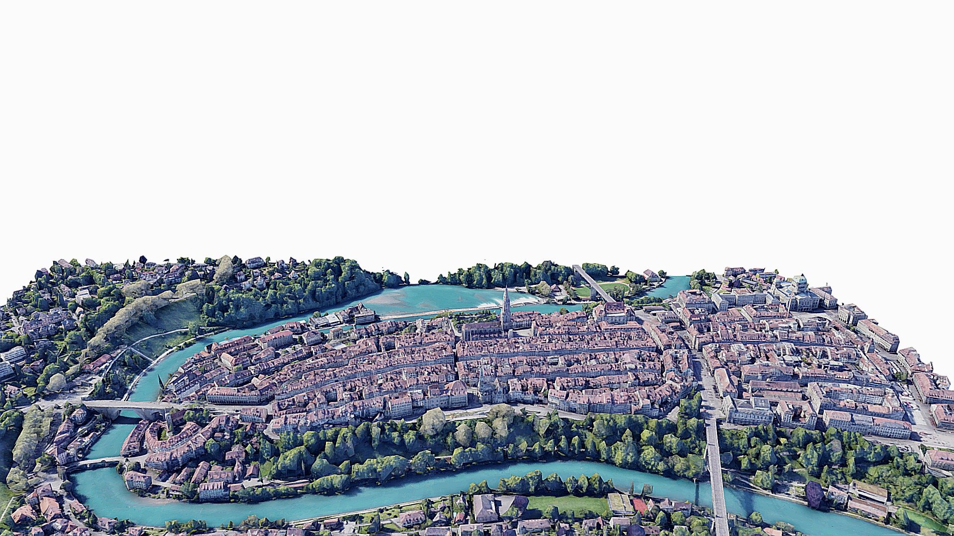 Old City,Bern,scan,map,medieval - 3D model by SENSIET (@asensio ...
