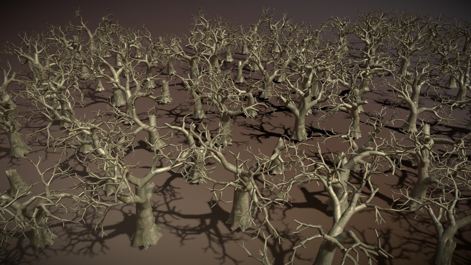 Oak Forest - 144 Trees Pack (medium-Poly) - Download Free 3D model by ...