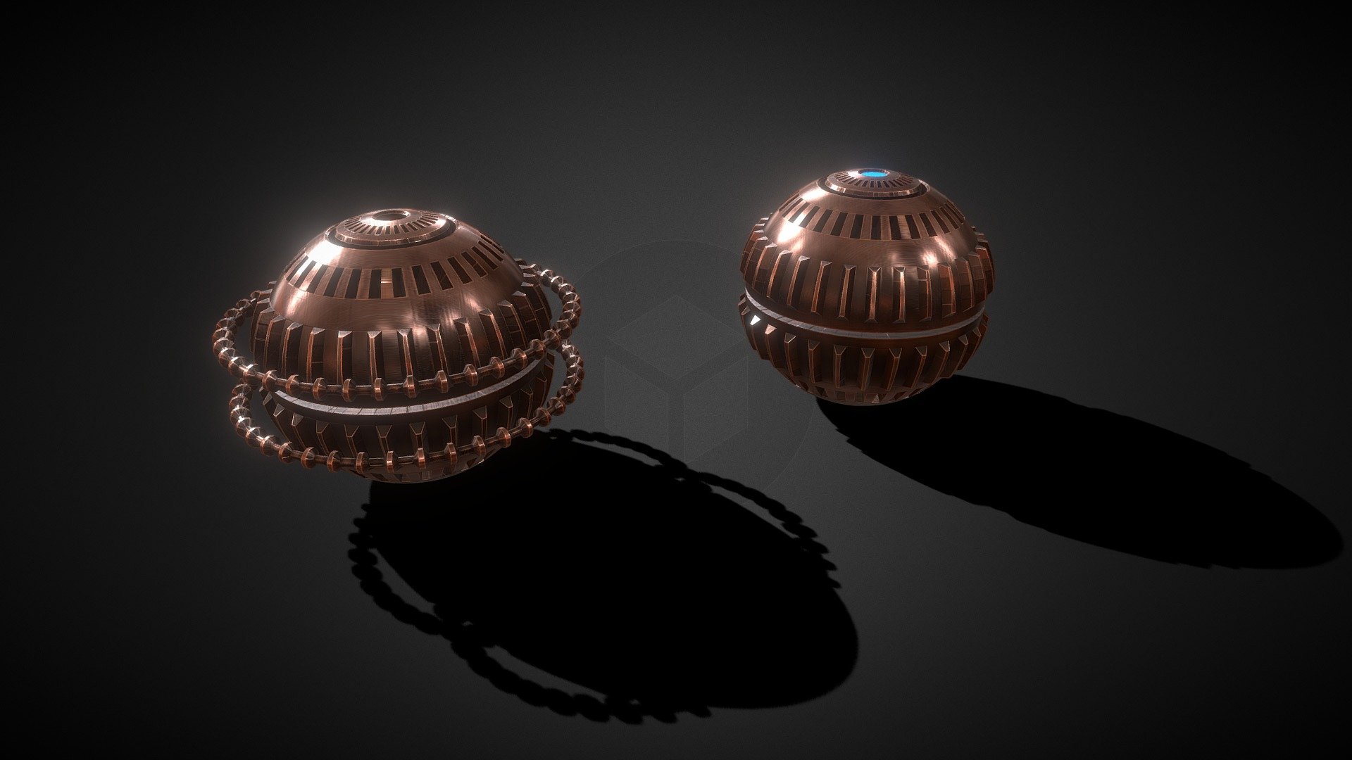Sci- Fi Sphere Collection Metal Two (Part 07) - Buy Royalty Free 3D ...