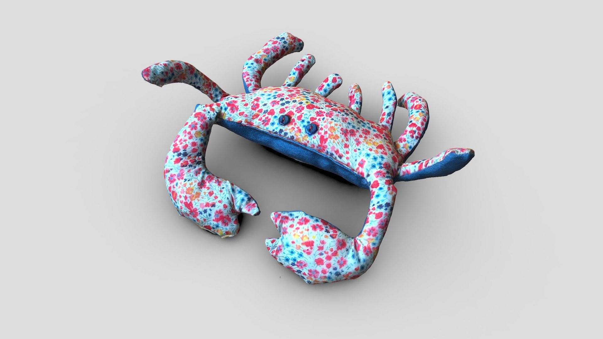 Handmade crab toy - 3D model by alban [6338242] - Sketchfab