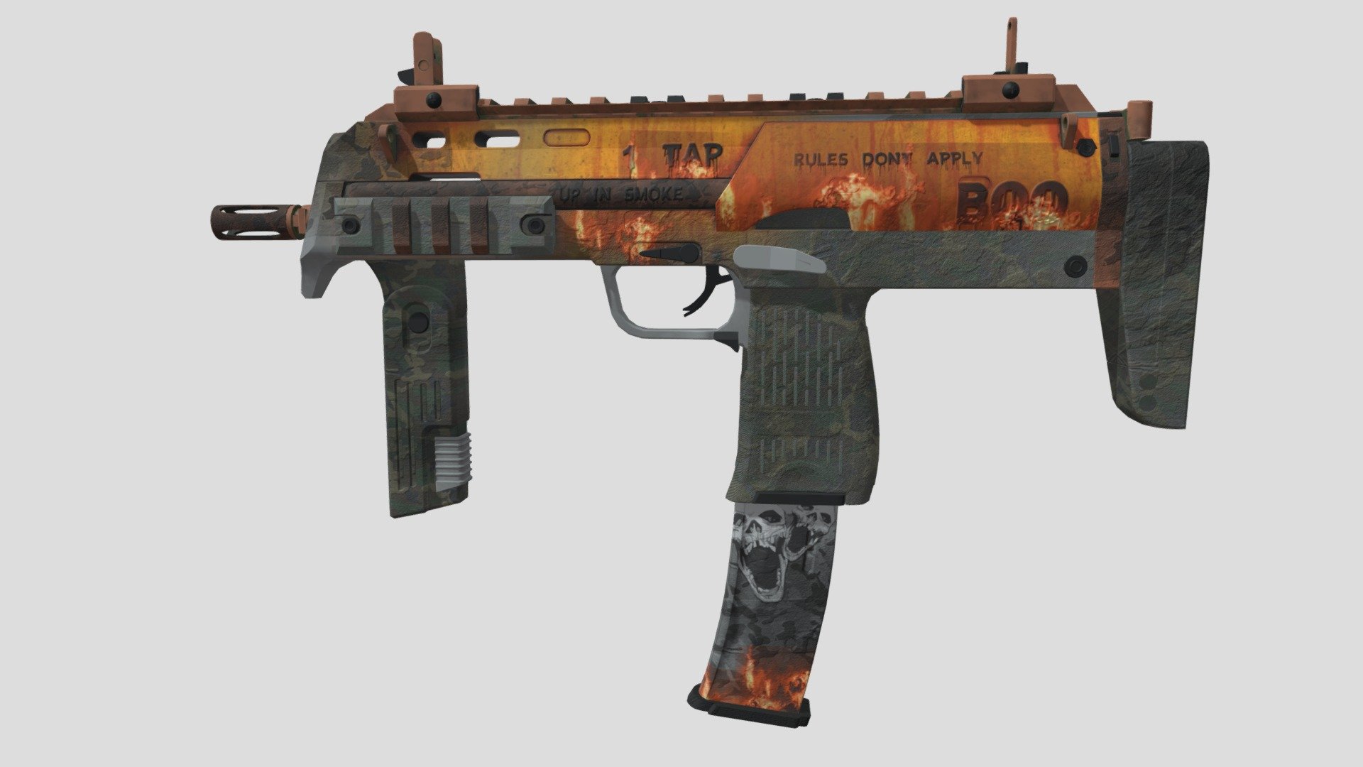 Mp7 3d Model By Sharkattack37 [6338c4f] Sketchfab