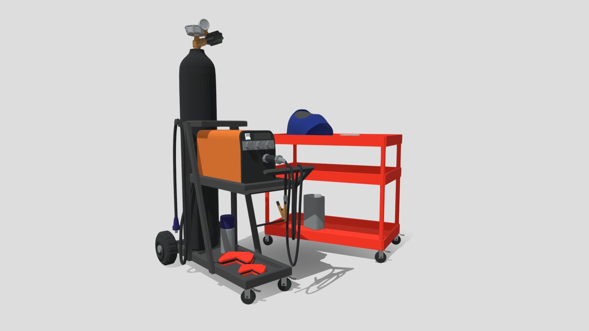 Welding Machine Low Poly - Download Free 3D model by Artiom Catana ...