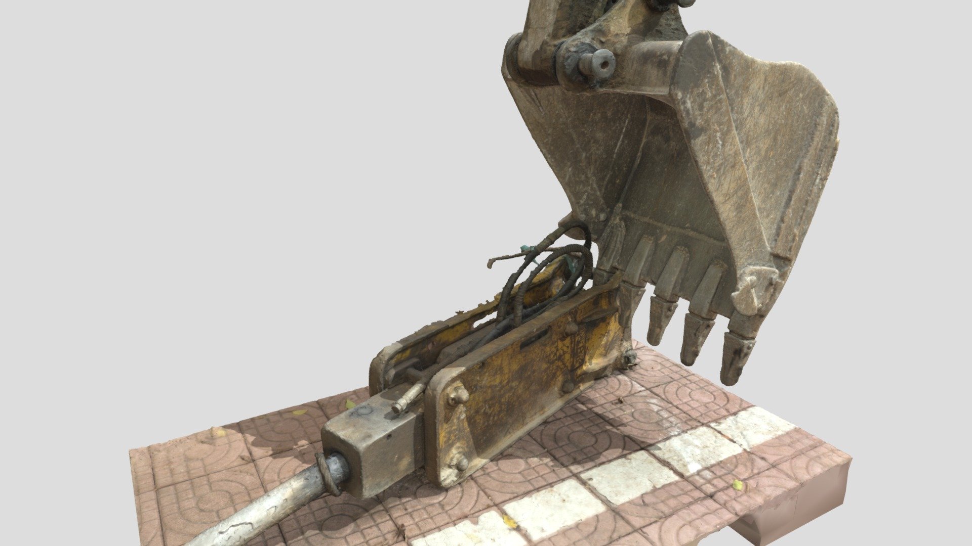 Excavator Bucket - Download Free 3D model by joeshu [633aca7] - Sketchfab
