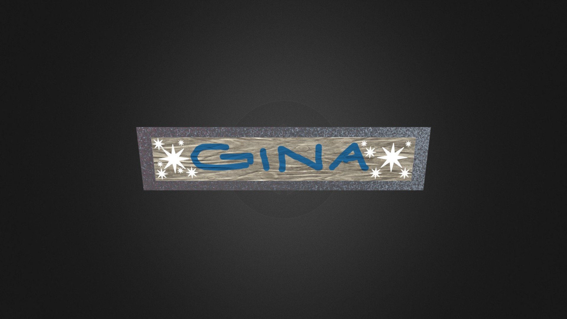 NamePlate - 3D model by gparadise [633d5ce] - Sketchfab