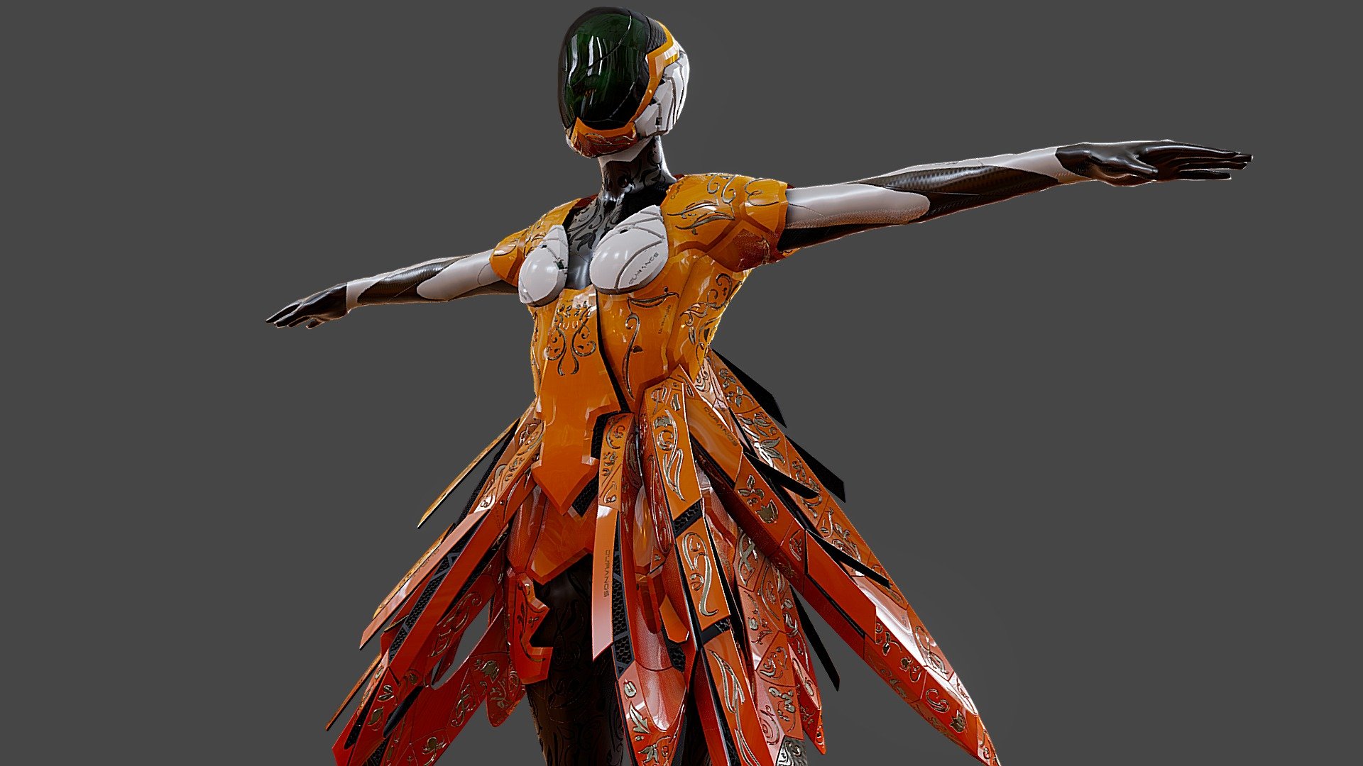 Procedural Hard Surface Modeling Test 13 011 3d Model By Asaito