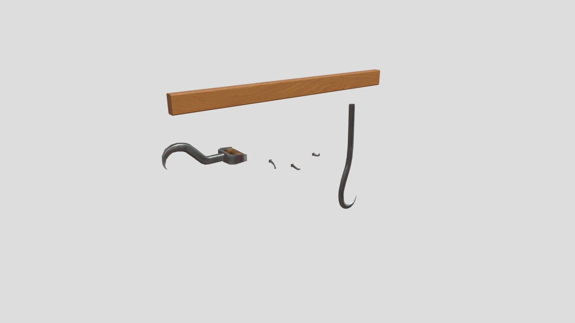 Rusted Hooks and Peg Board - Download Free 3D model by Meemoe_ [633e957 ...