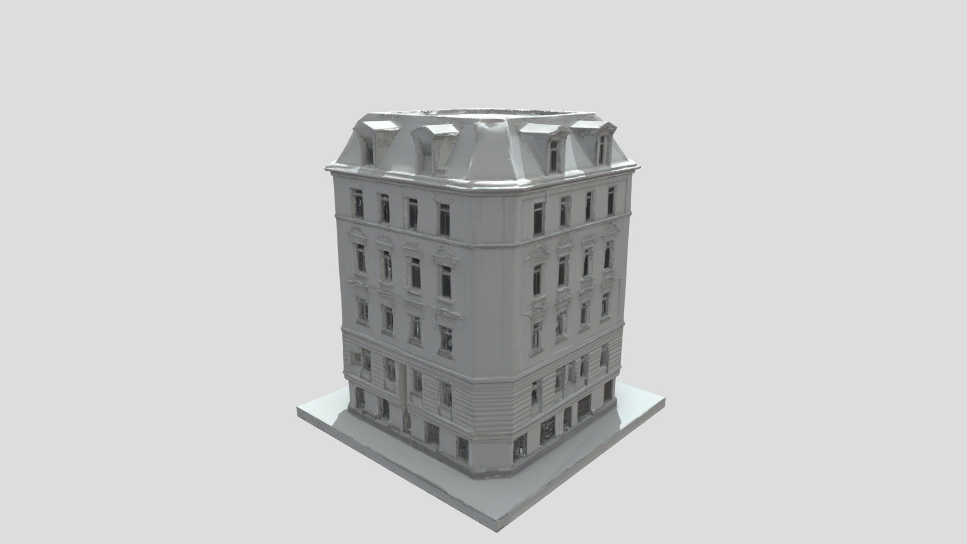 Neoclassical Facade Miniature - Download Free 3D model by JensTiburski ...