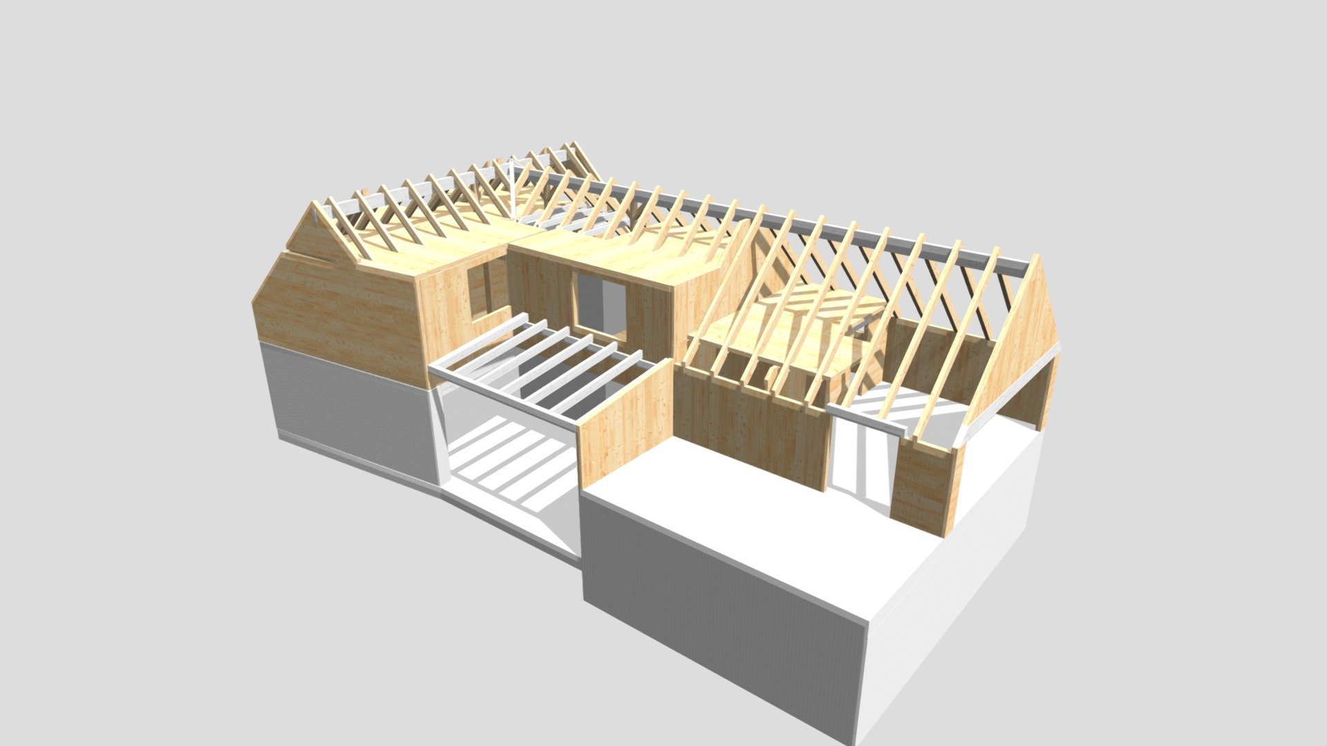 CLT ház - 3D model by larex [6341268] - Sketchfab
