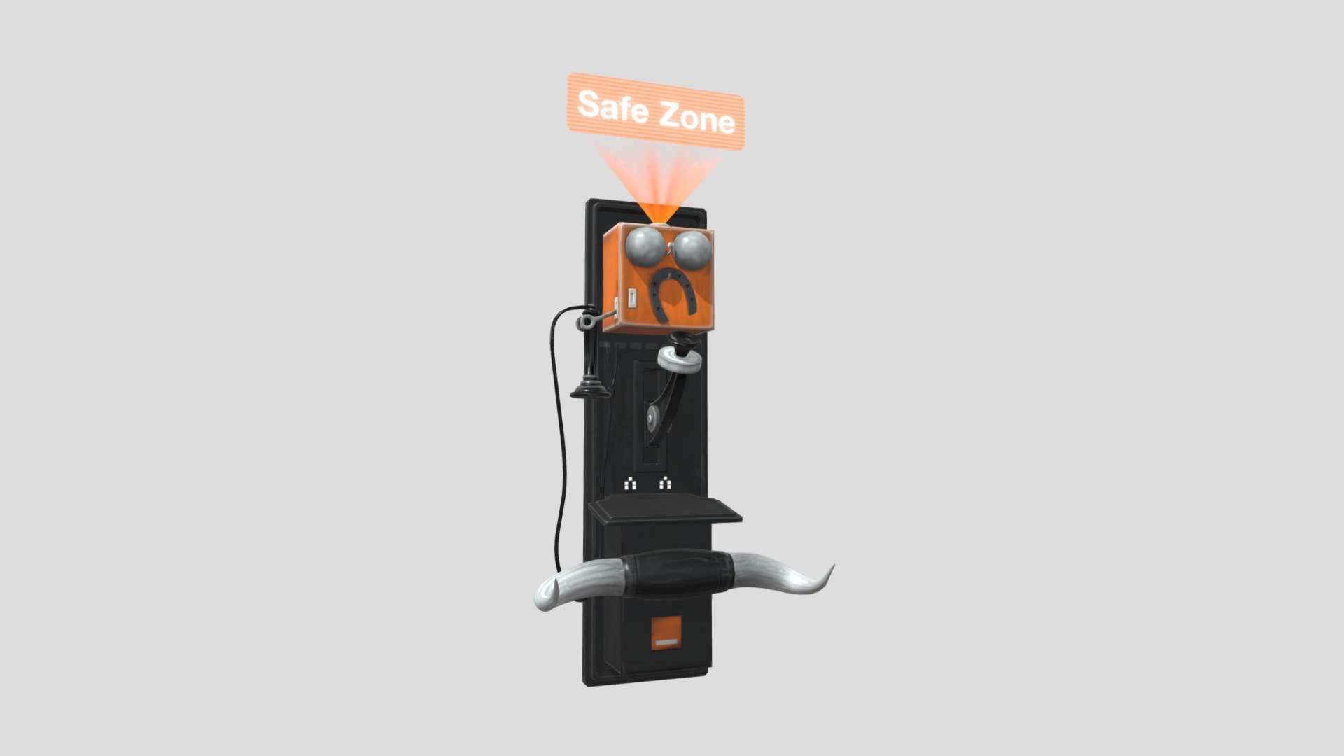 Orange Safe Zone [Sheriff] Phone - Download Free 3D model by ...
