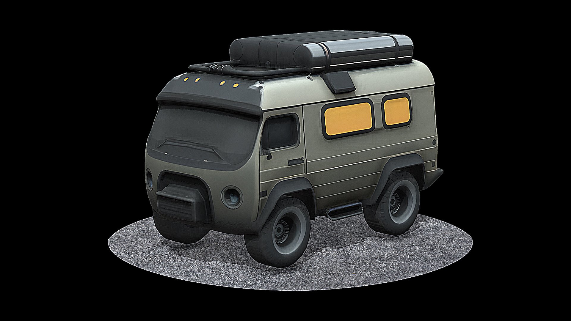 Concept Camper UAZ Van - Download Free 3D model by yugengen [6348ce4 ...