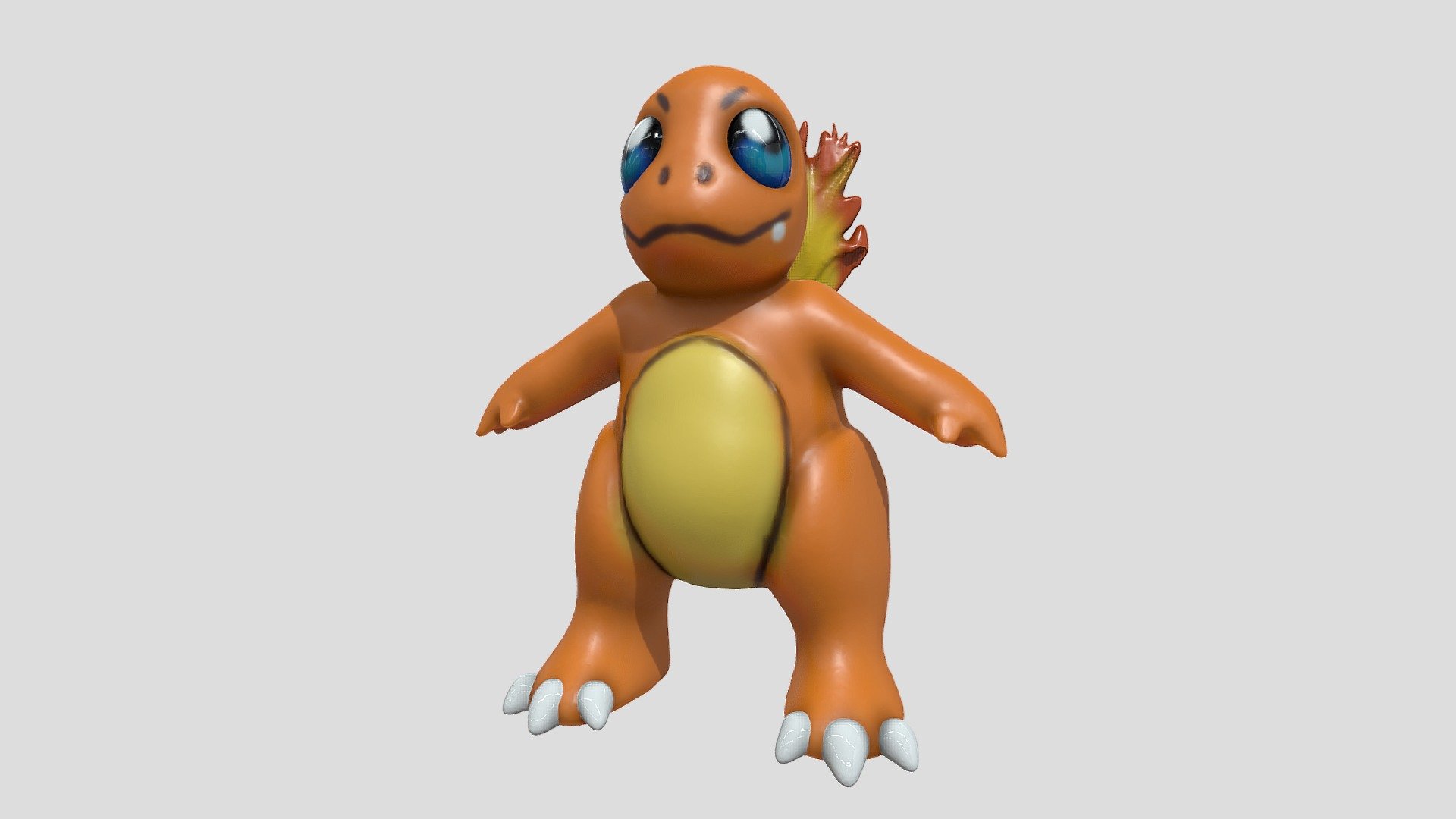 Charmander Sculpt - 3D model by Kuwaiito (@Izanagee) [634aa96] - Sketchfab