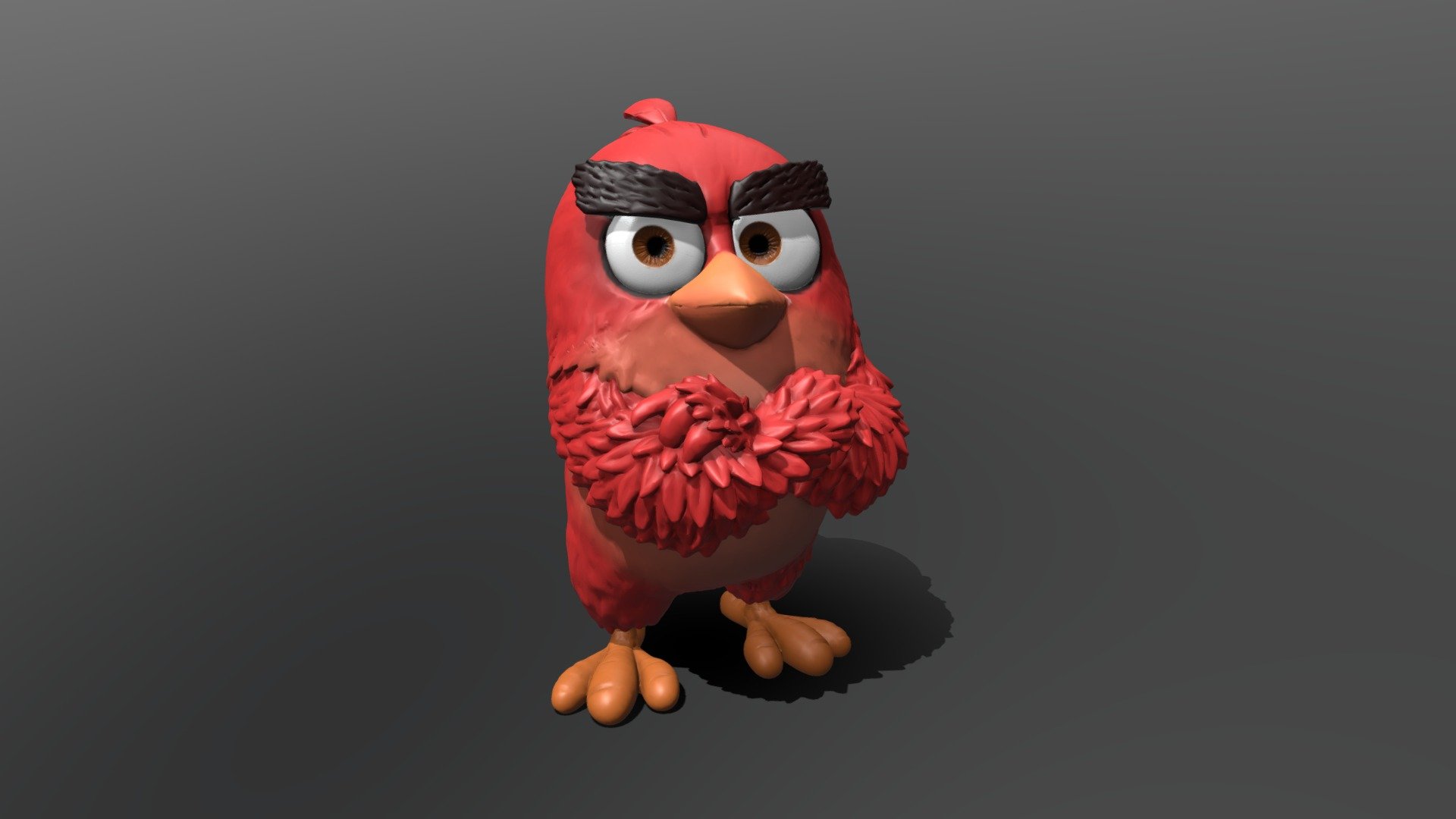 angry bird stand pose - Buy Royalty Free 3D model by gvgjackson [634ba2b] - Sketchfab Store