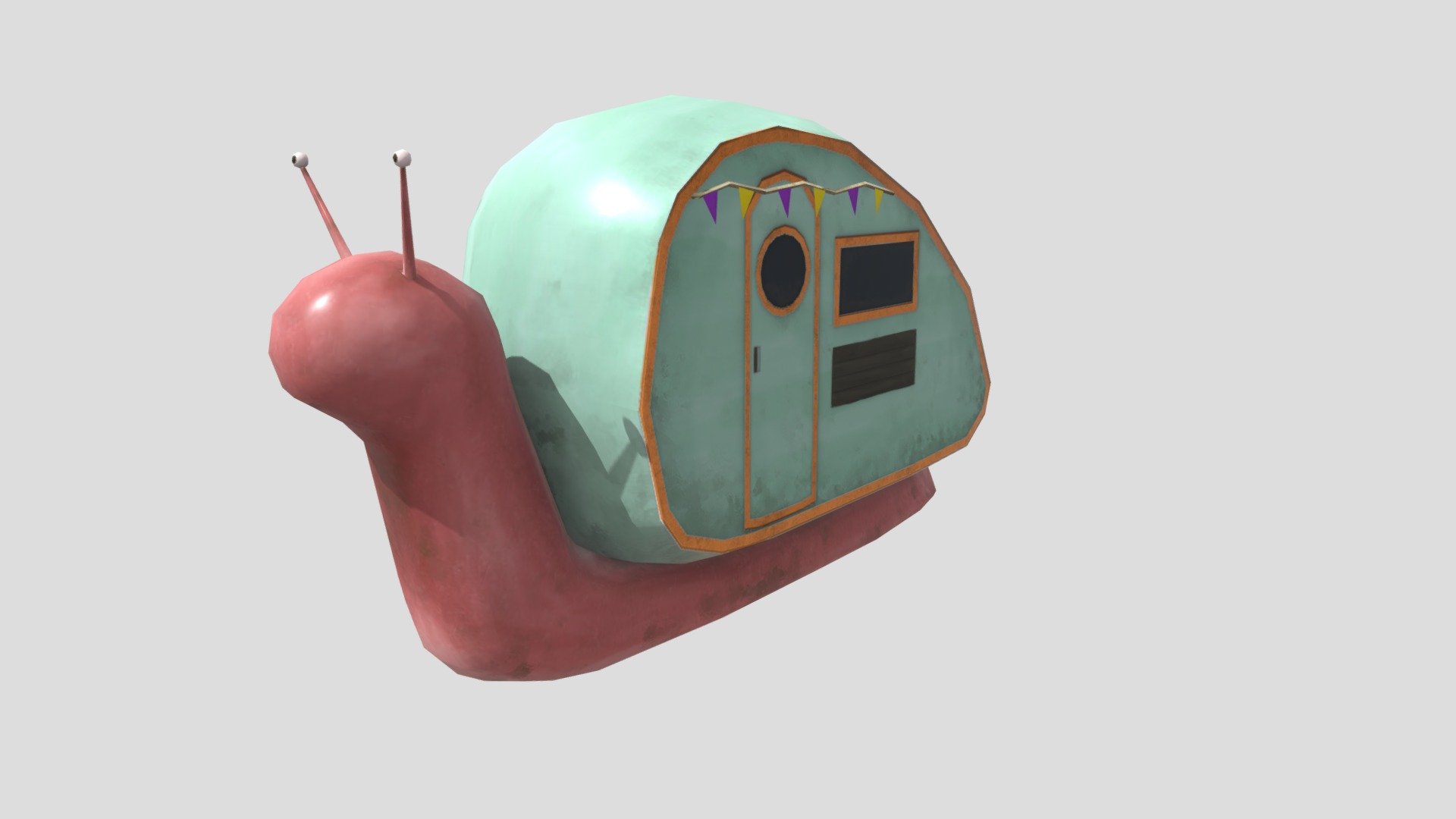 Tear Drop the Caravan Snail - Download Free 3D model by OscarWW ...