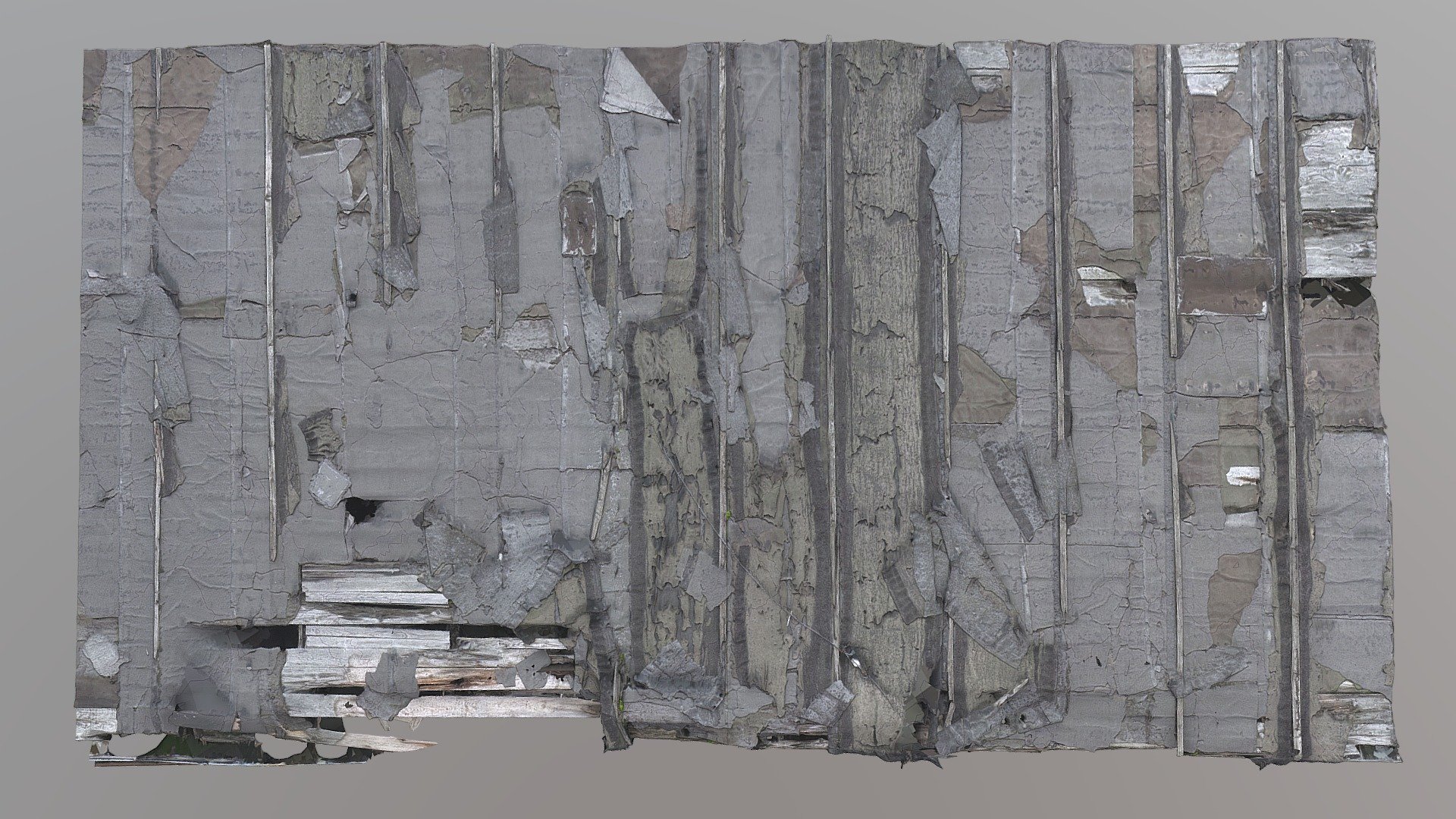 Old wooden roof covered with decayed asphalt 1 - Buy Royalty Free 3D ...