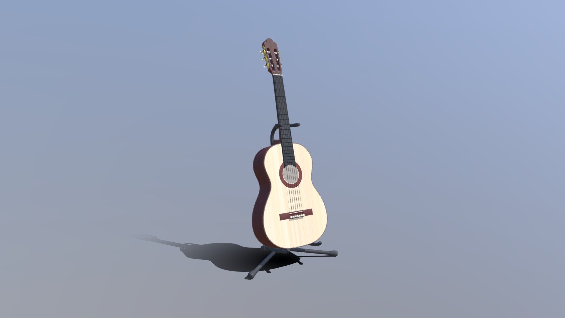 Classical Guitar - 3D model by Aaaakkkyyy [634d50c] - Sketchfab