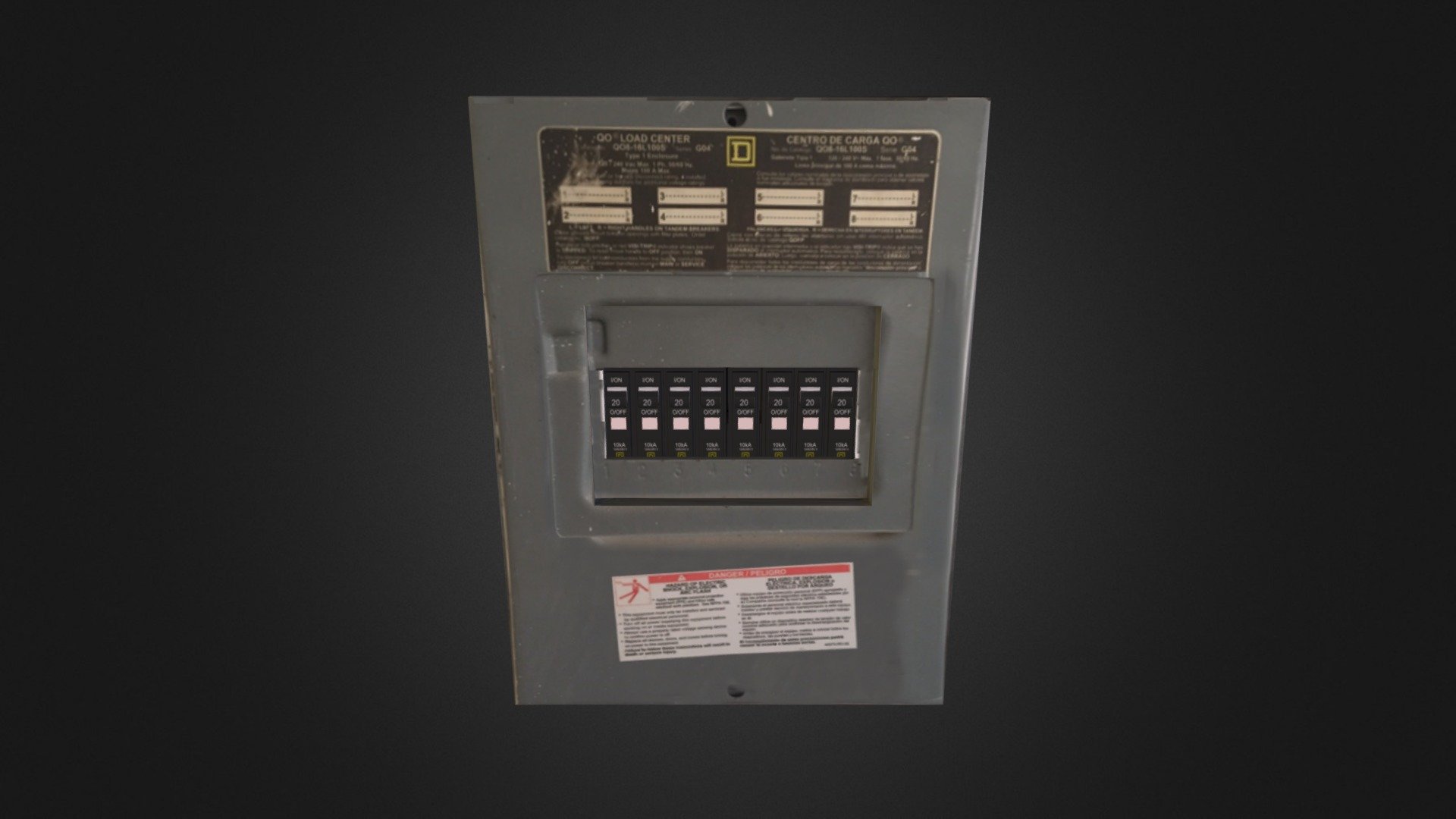 Electrical Panel - 3D model by Javier Oropeza (@javieroropeza) [634de4f ...