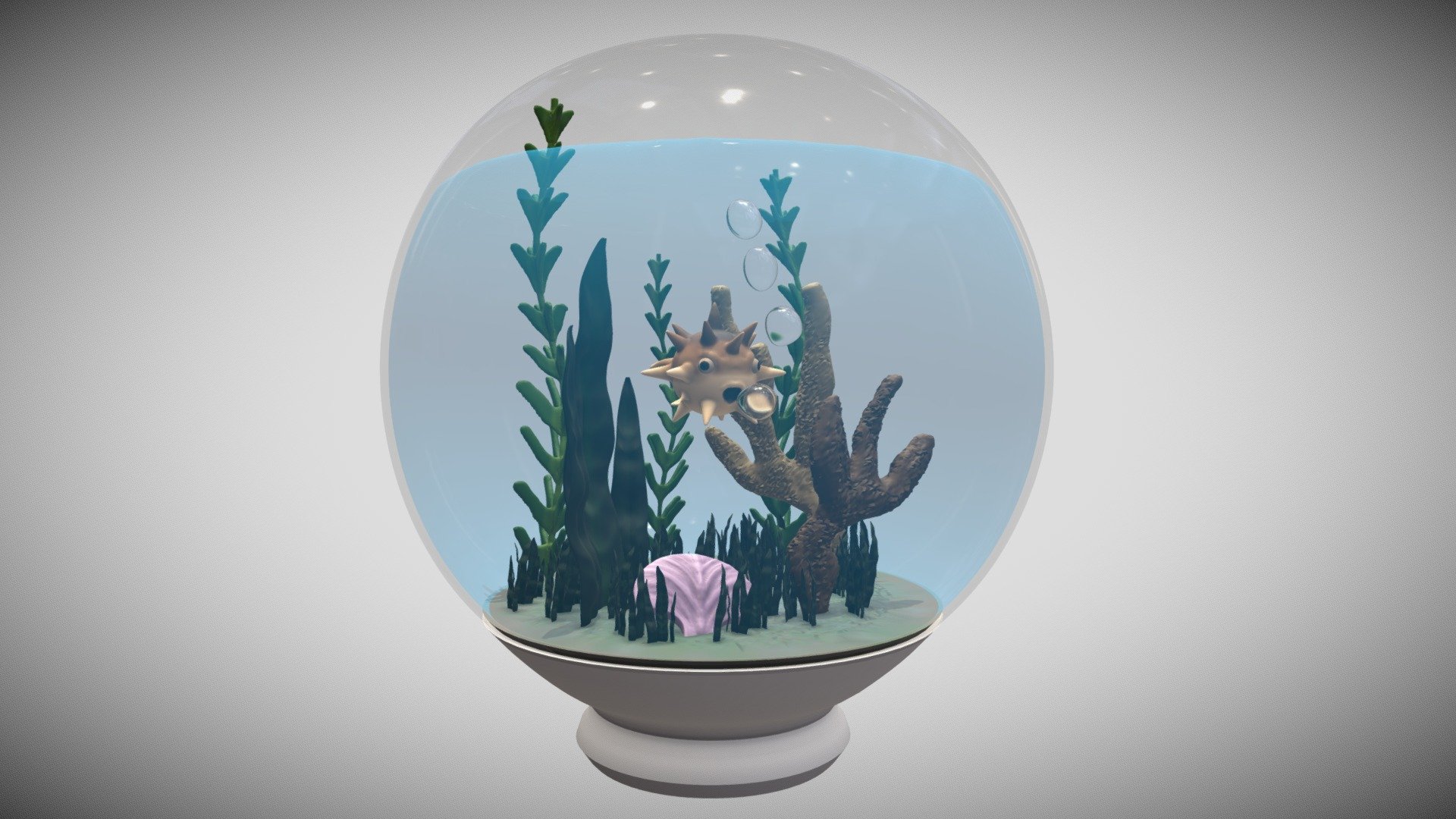 Puffer Fish Aquarium - 3D model by Dakota Wester (@dakotawester ...