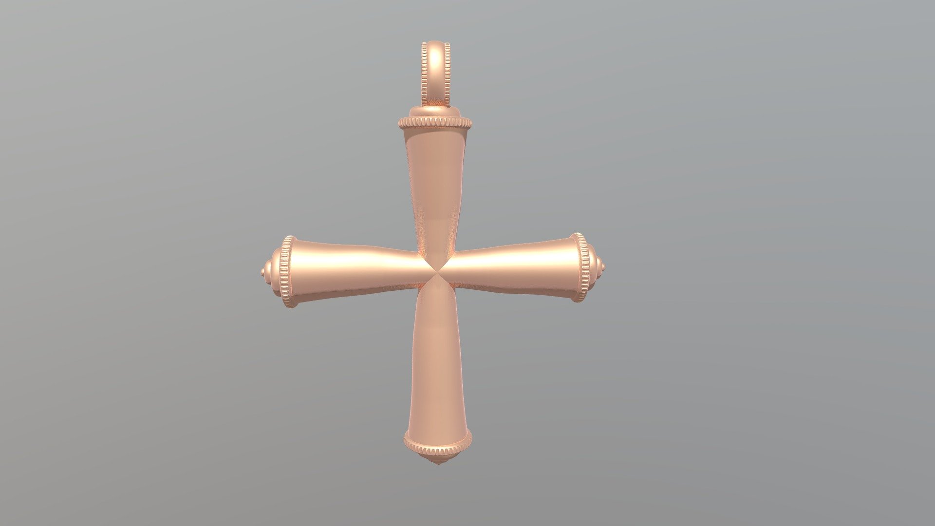 Cross Irregular Pendant - 3D model by Xpert3d (@3drhino) [63504b0 ...