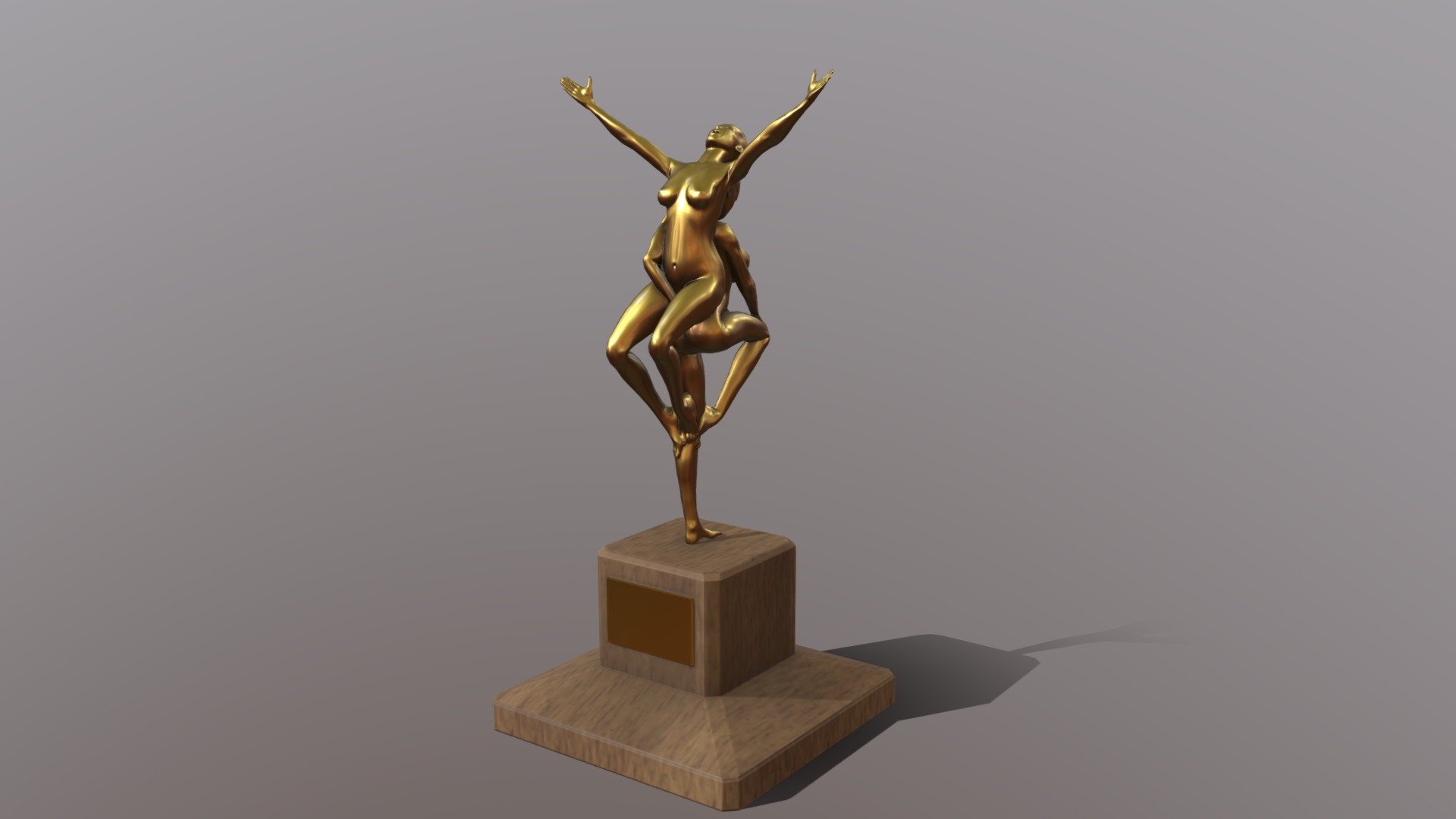 Trophy "Women Dancer" - Buy Royalty Free 3D model by JointVenture ...