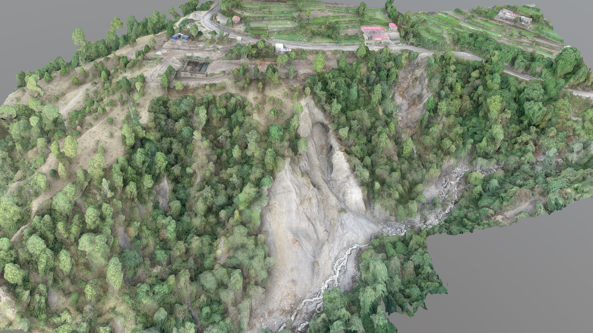 Sludge Drying Bed (SDB) & Active Landslide - Download Free 3D model by ...