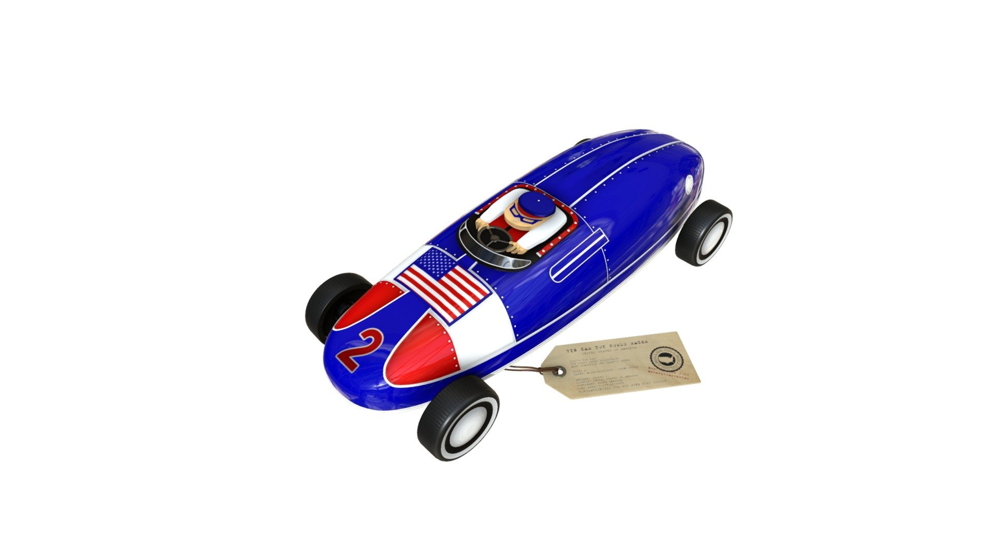 Tin Car Toy World Racers (USA) - 3D model by metacollectables [6356d5a ...