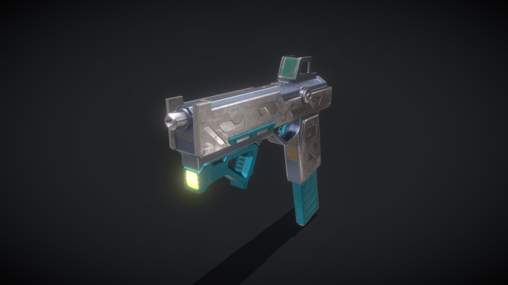 Criminal police pistol - 3D model by Unknown_Space_Marine (@Jesse ...