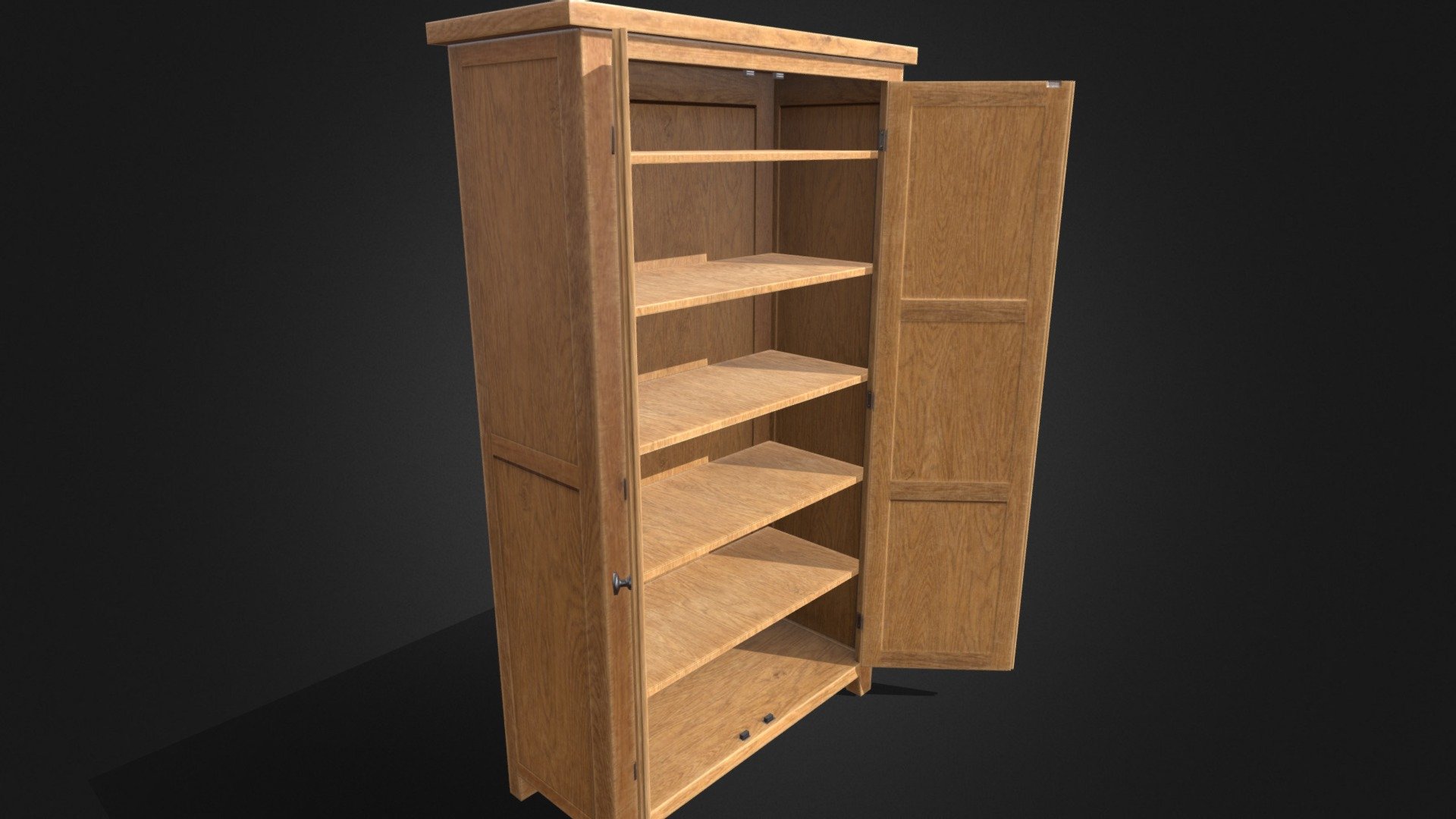 wooden cupboard - Download Free 3D model by Ricardo Sanchez ...