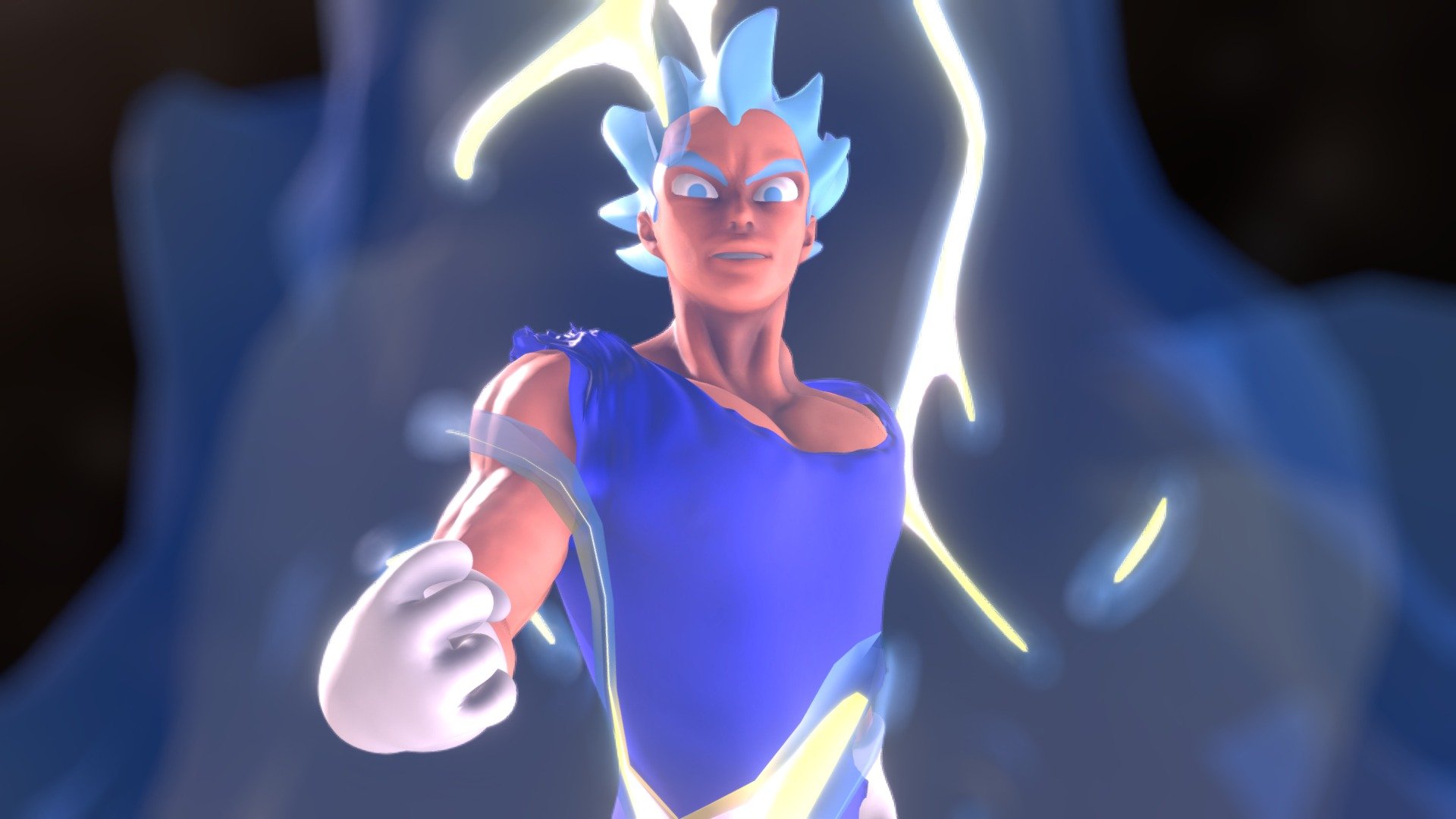 Vegeta Blue - 3D model by juanbellidorodas [6358725] - Sketchfab