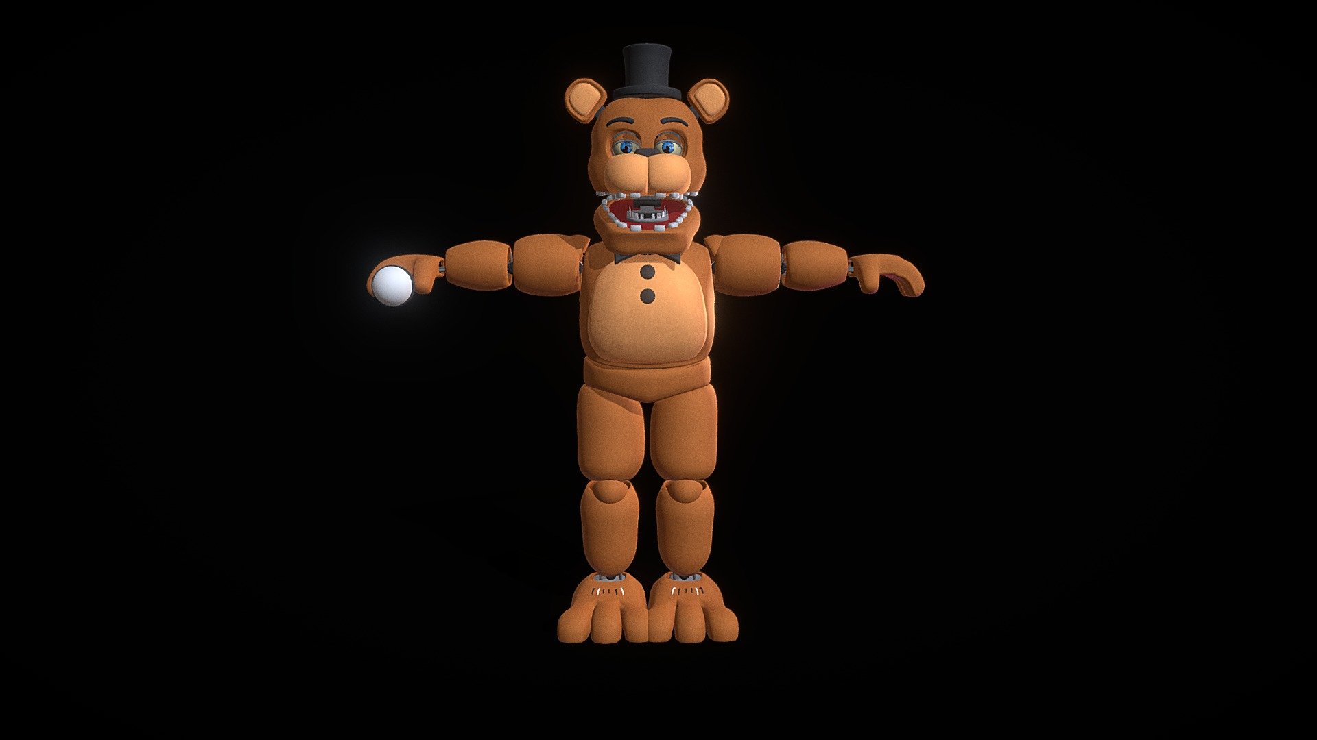 unwithered_freddy_by_coolioart_fbx - Download Free 3D model by withered ...