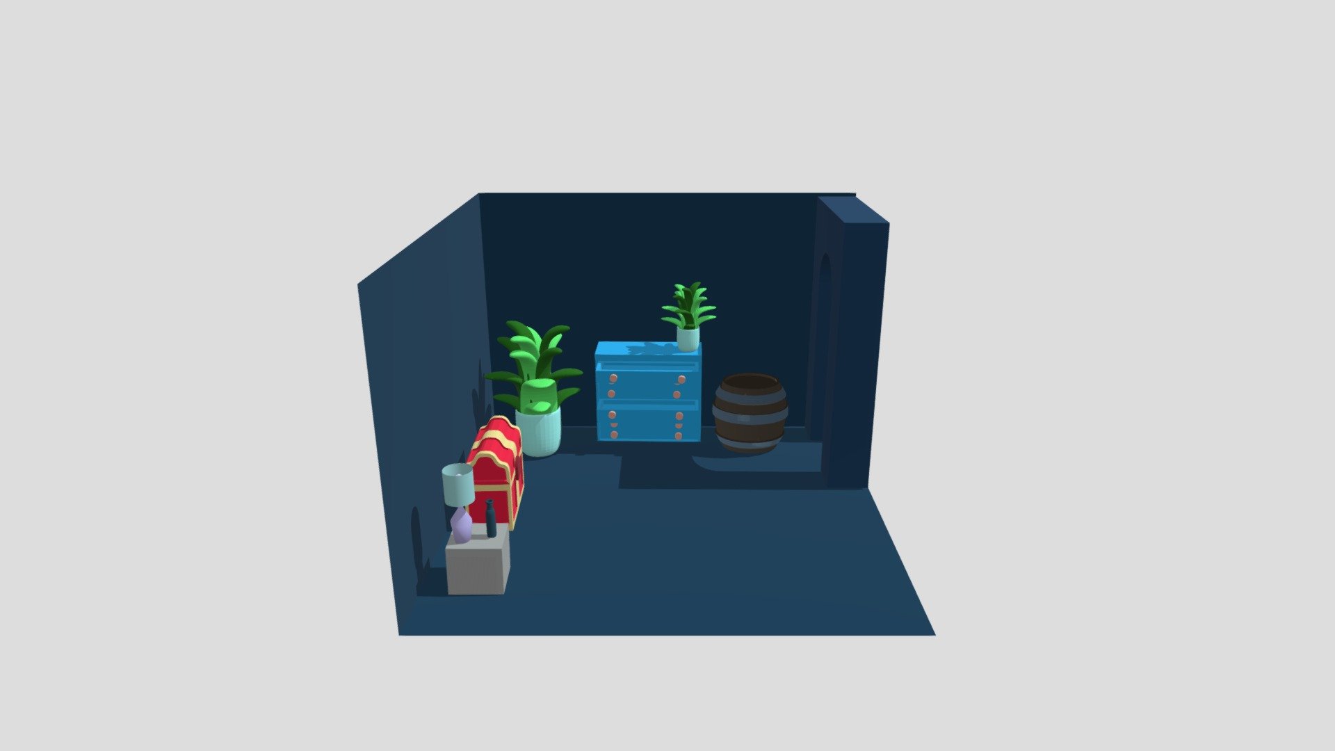 room met alle objecten - 3D model by sendja [63592db] - Sketchfab