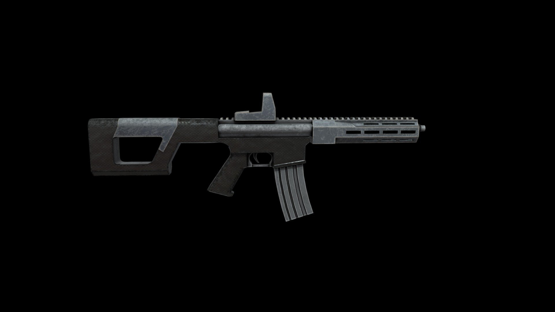 Assault Rifle MG4 Gun - Low Poly 4k - Buy Royalty Free 3D model by ...