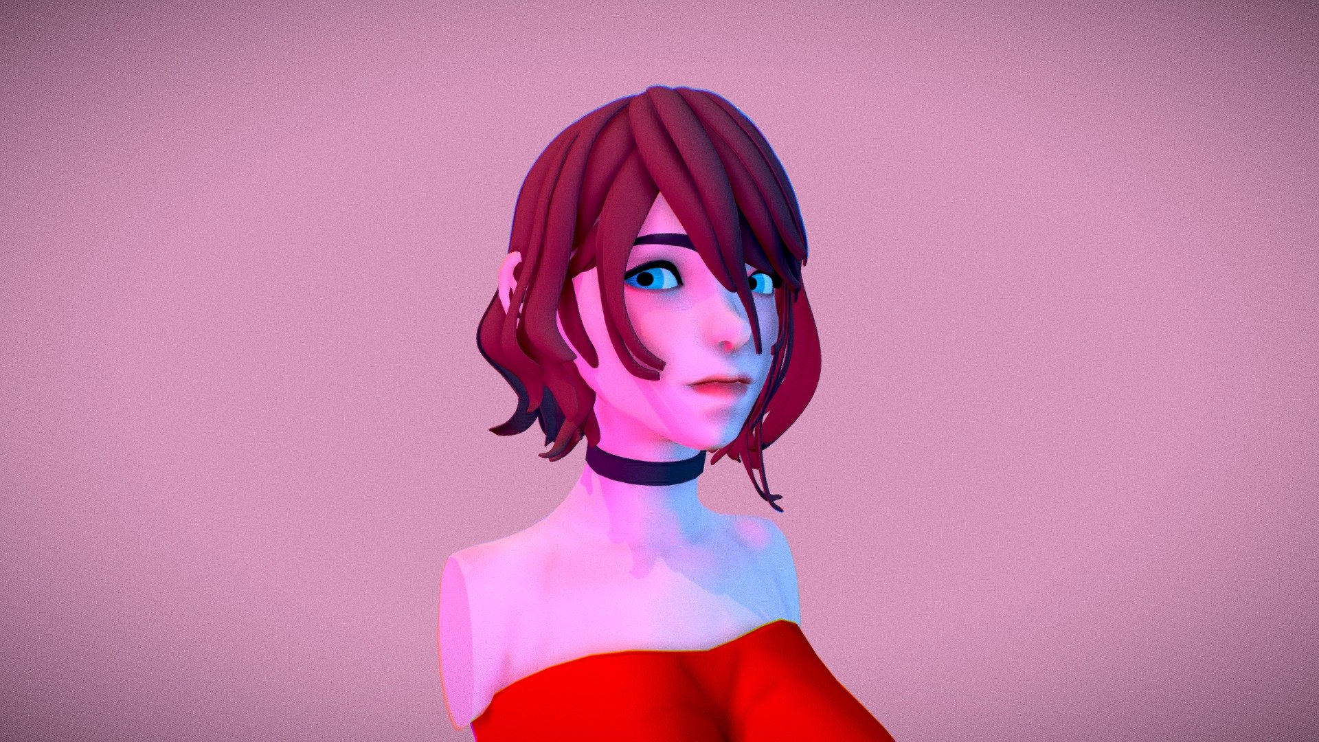 Stylized Girl - 3D model by Besk.art [635b7ab] - Sketchfab