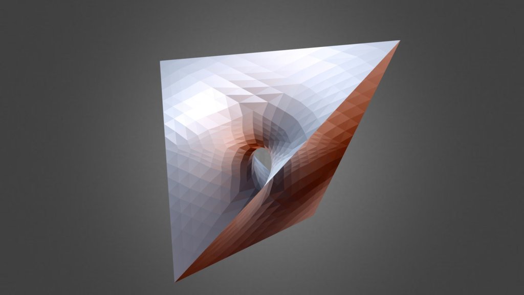A Mimimal Surface bounded by Tetrahedral Frame - 3D model by yoshiaki ...