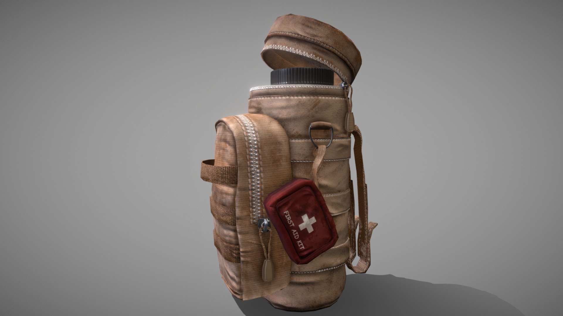 Low Poly Tactical Gear Bag – Game Ready 3D Model - 3D model by Zeref ...