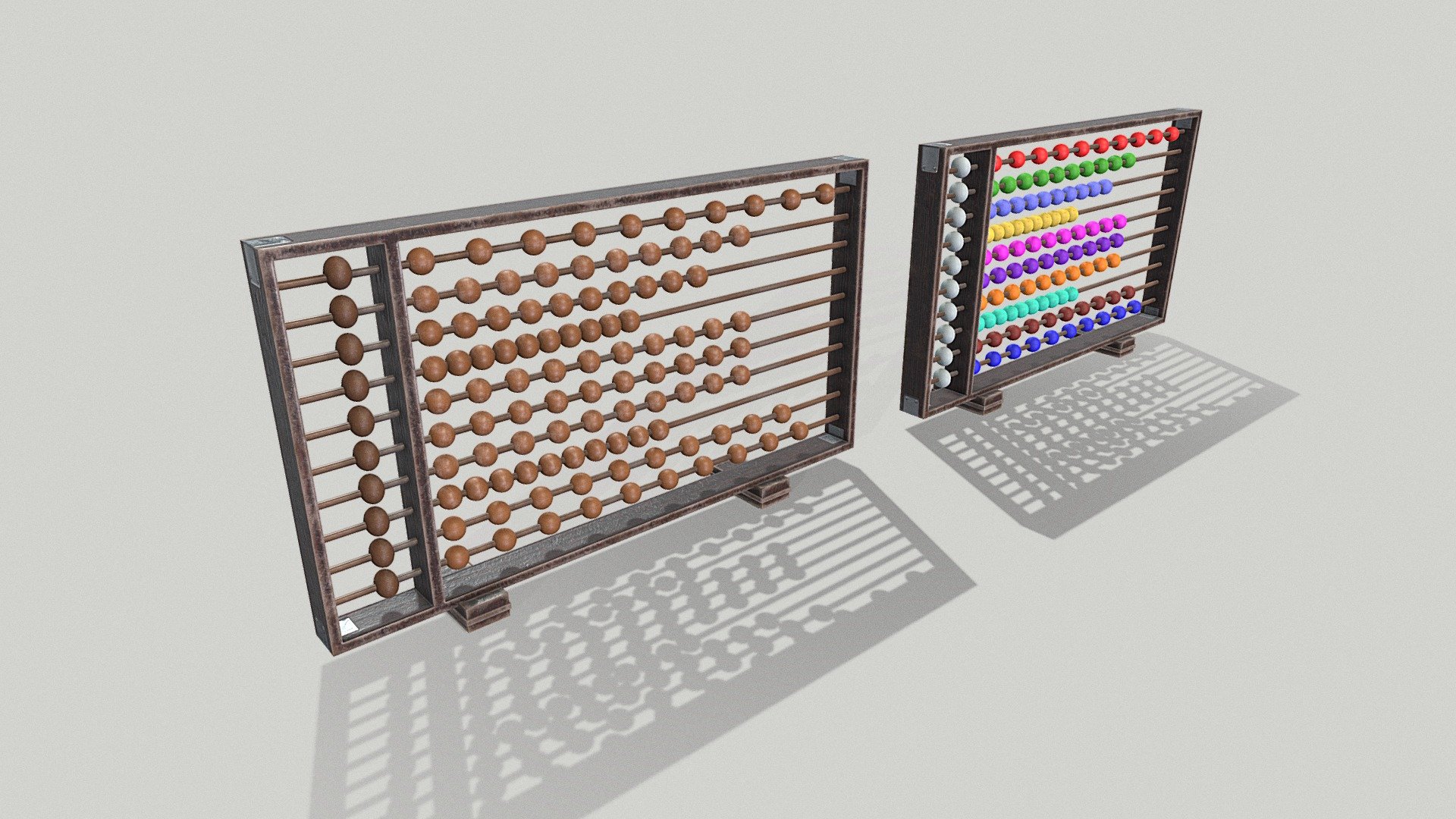 Vintage abacus - Buy Royalty Free 3D model by Sousinho [63603b5] - Sketchfab Store