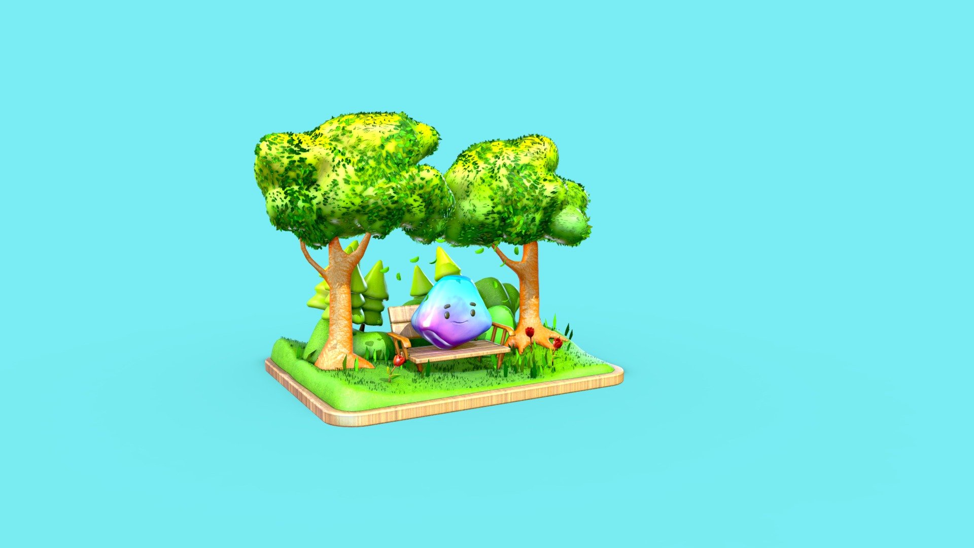 Opal - 3D model by Makata Studio (@MAKATASTUDIO) [6363797] - Sketchfab
