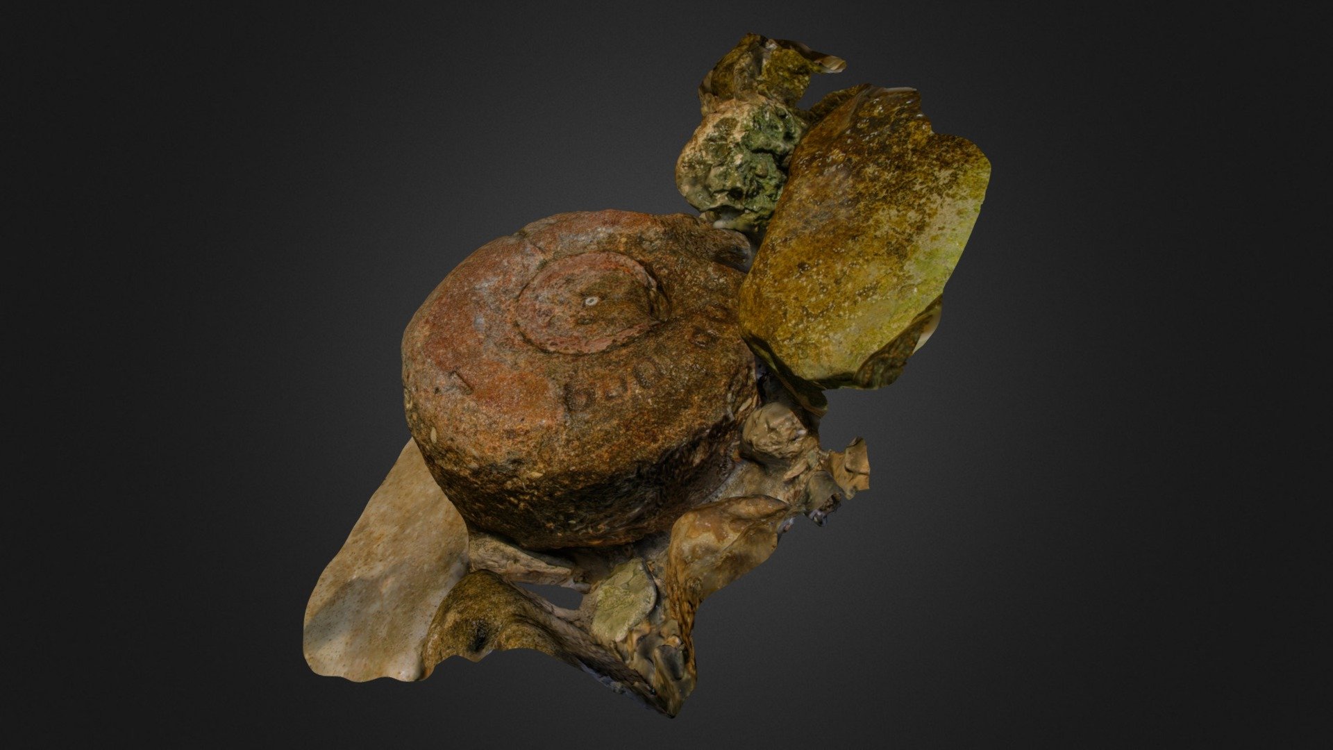 Round stone - 3D model by SenYul [6366857] - Sketchfab