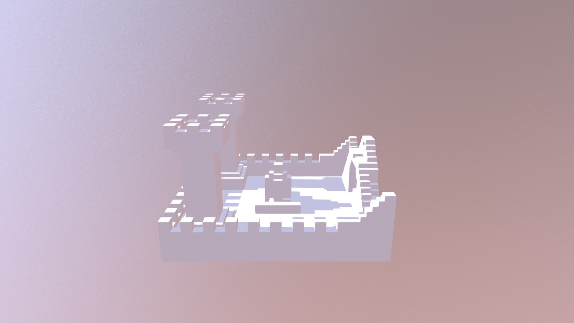 Castillo Minecraft - 3D model by Impresioning [63682c9] - Sketchfab