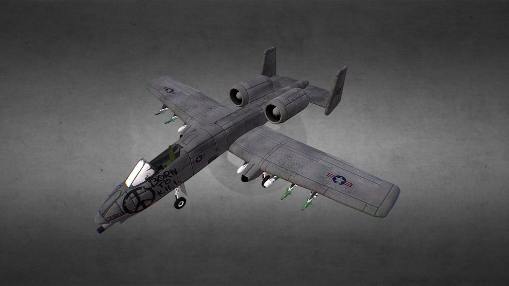 A-10 Thunderbolt - 3D model by Aeceus (@adamknight468) [6368a80 ...
