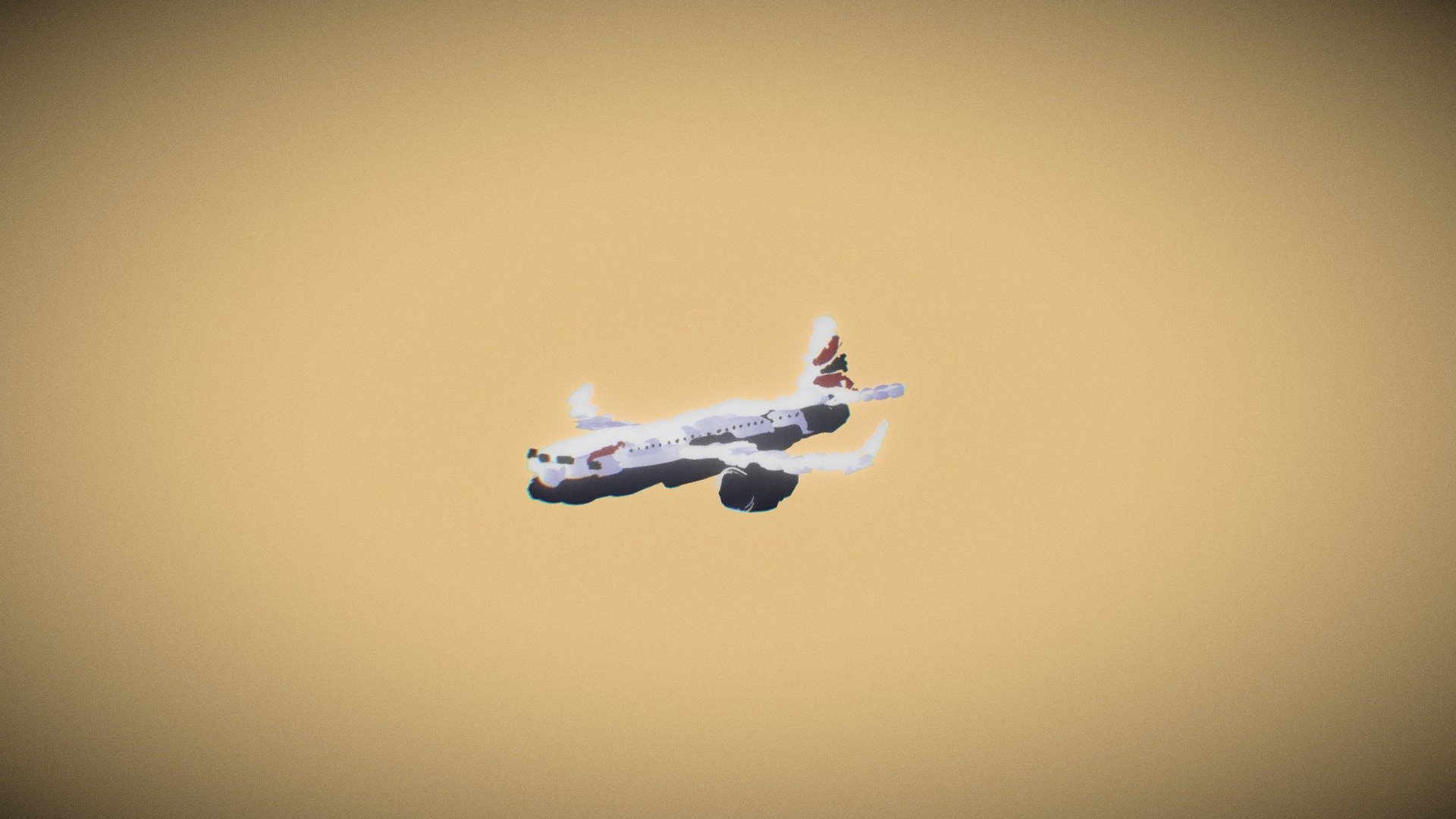 Plane flying - 3D model by verticalcosmos [636adac] - Sketchfab