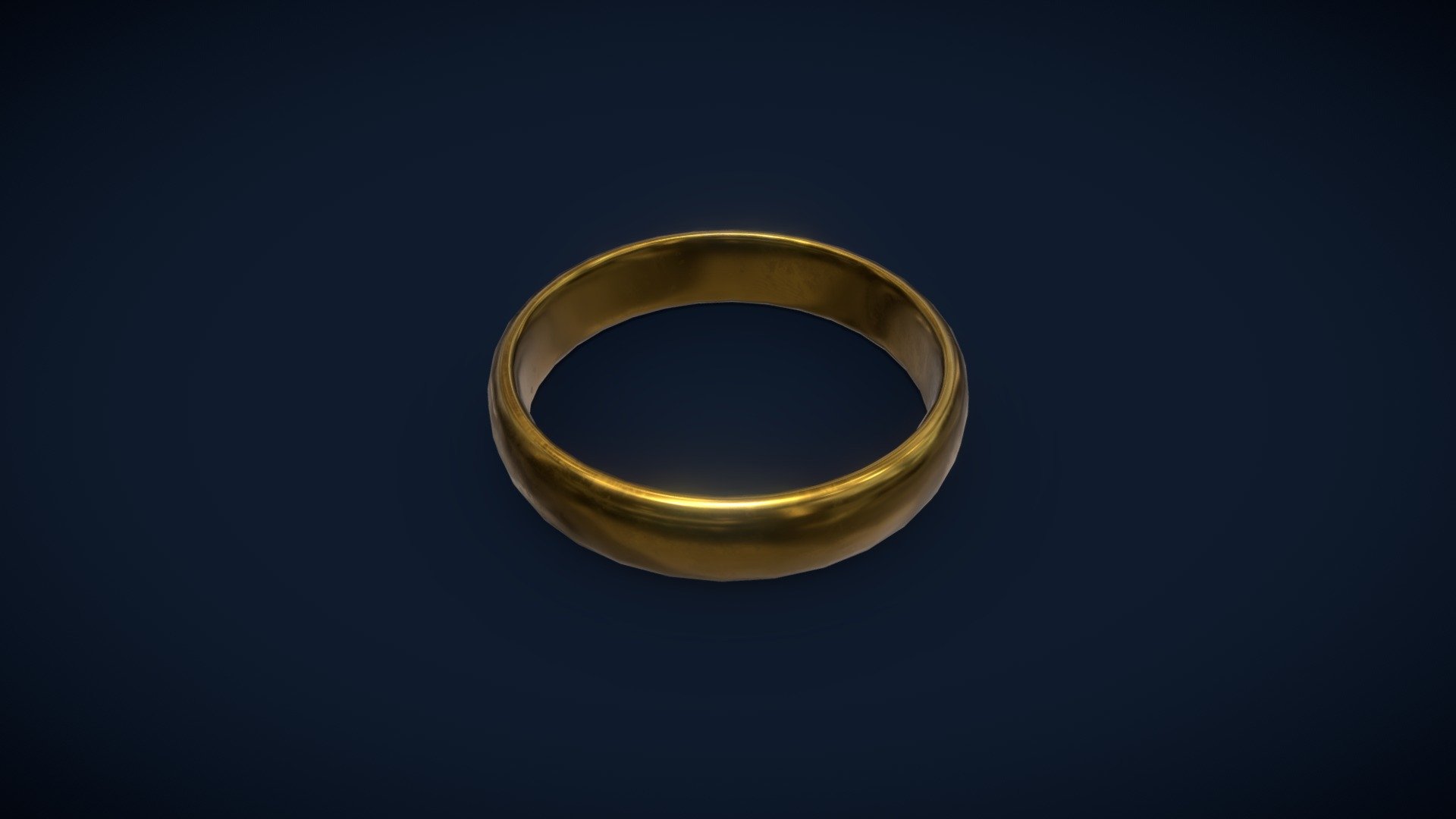 Golden Ring - Low Poly PBR Model - 3D model by EverettJ [636ae4a ...
