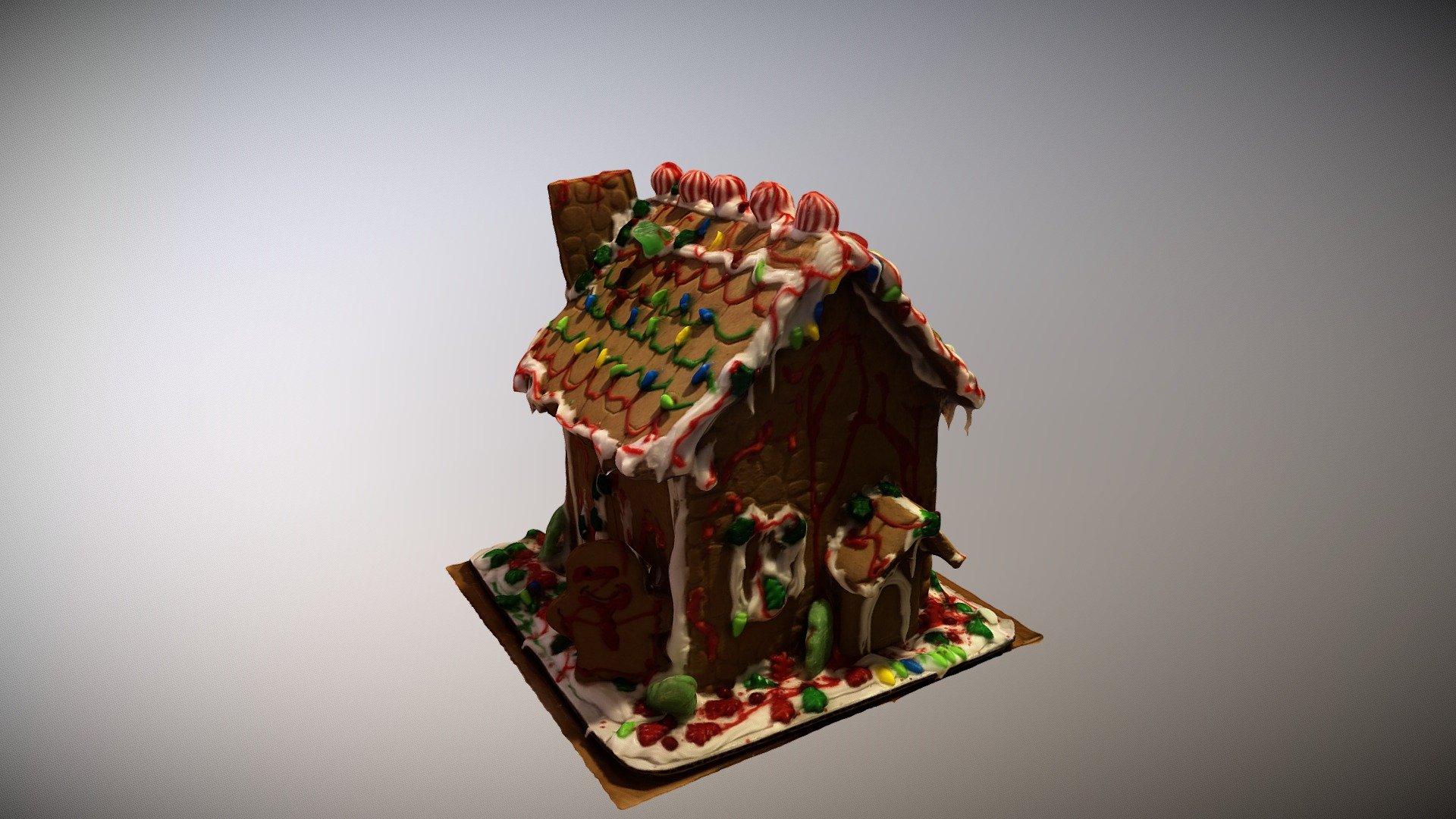 Gingerbread House - 3D model by export800 [636c245] - Sketchfab